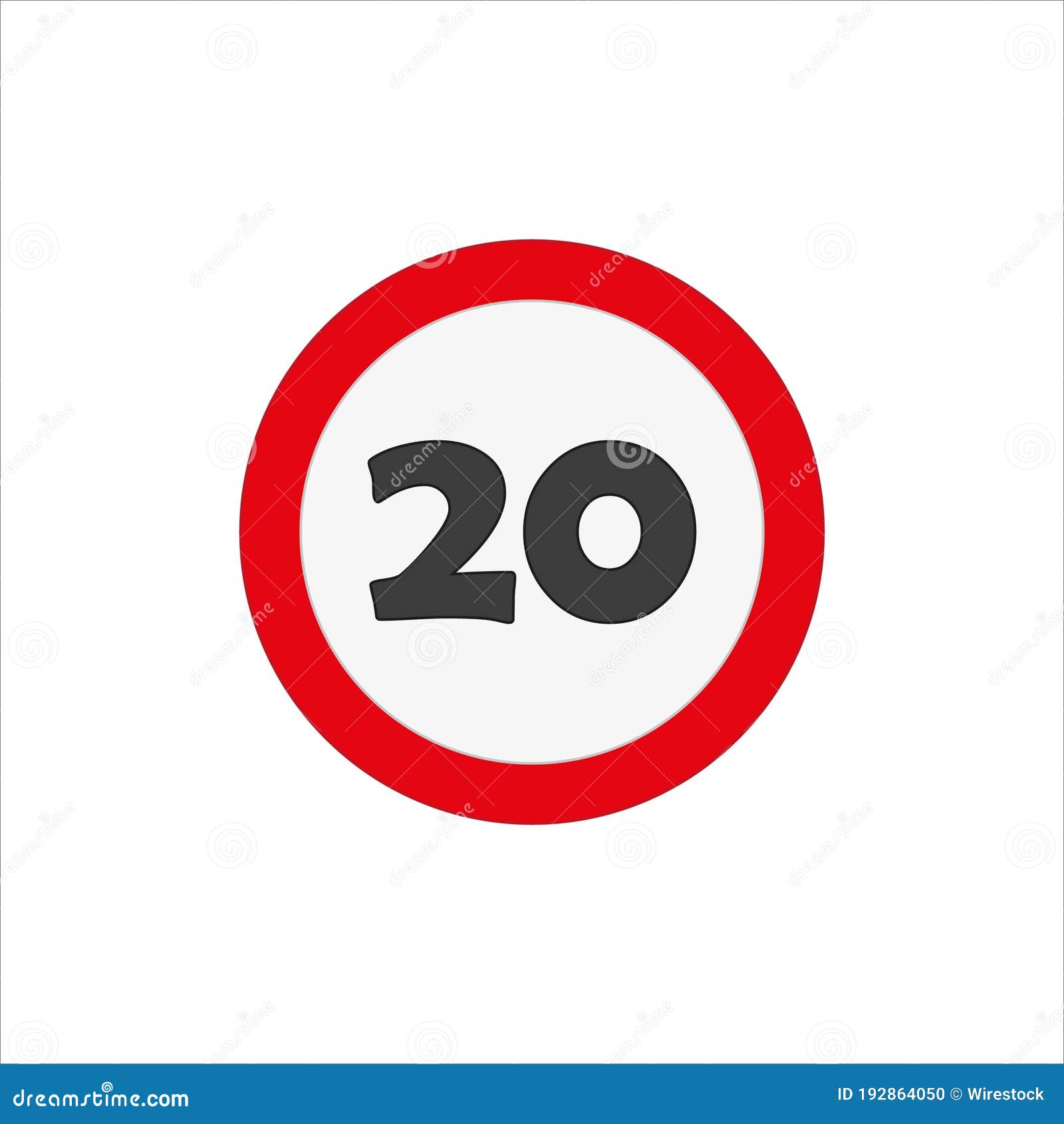 Illustration Of Maximum Speed Limit Sign 110 Km/h Isolated On A White ...