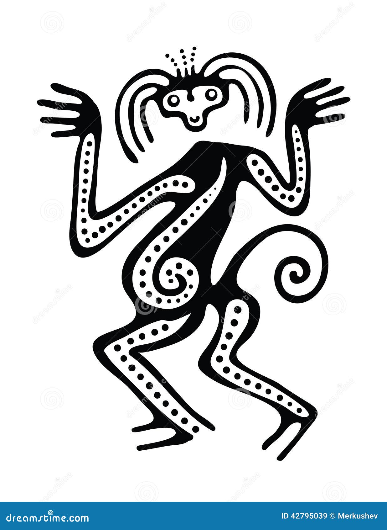 Illustration in maya style stock vector. Illustration of headdress ...