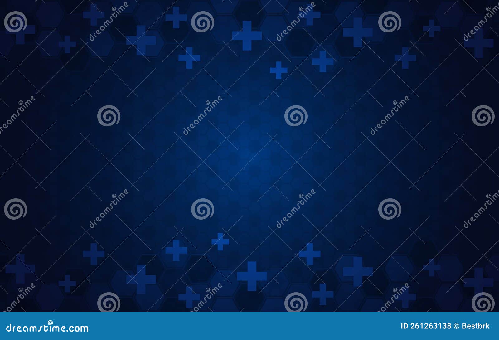 Illustration of a Medical Background with Hexagons Pattern and Crosses ...