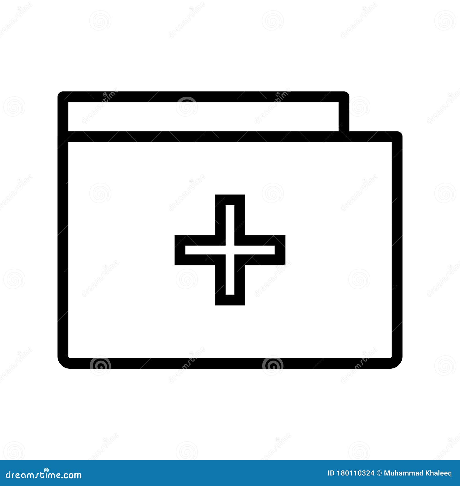 Illustration Medical Folder Icon for Personal and Commercial Use. Stock ...