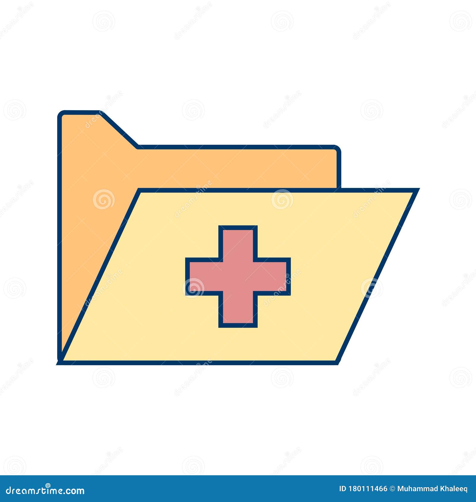 Illustration Medical Folder Icon for Personal and Commercial Use. Stock ...