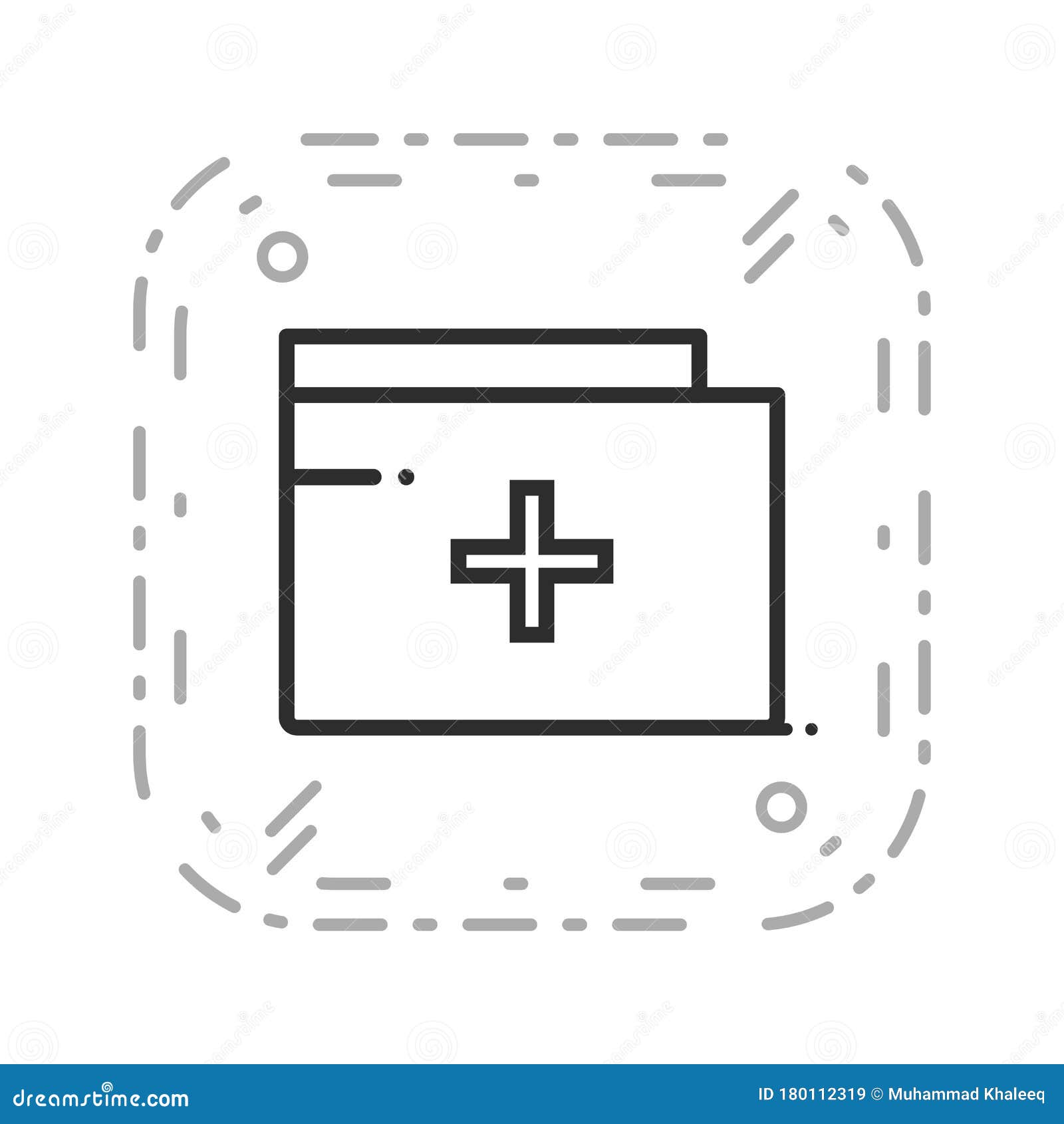 Illustration Medical Folder Icon for Personal and Commercial Use. Stock ...