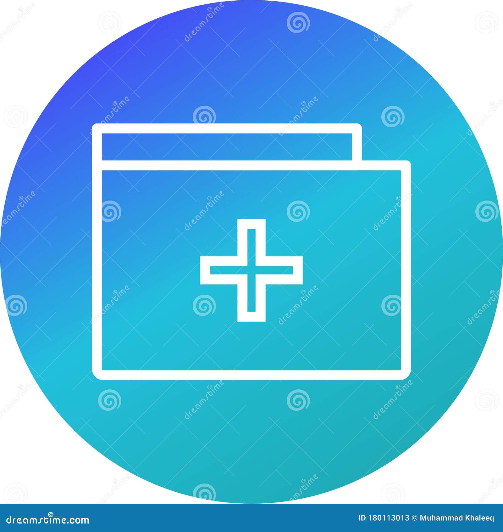 Illustration Medical Folder Icon for Personal and Commercial Use. Stock ...