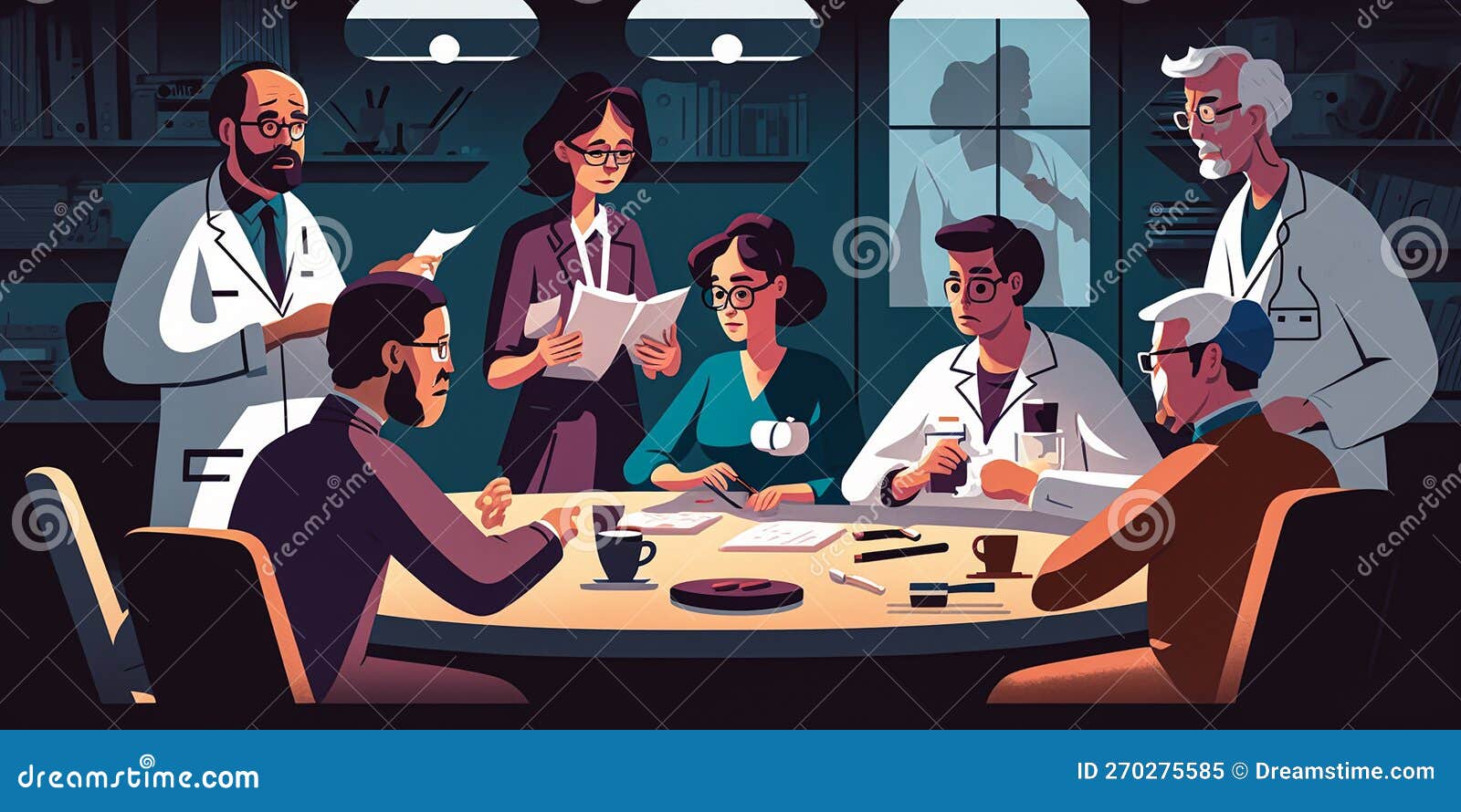 Medical Team Collaborating. Stock Image - Image of technology, data ...