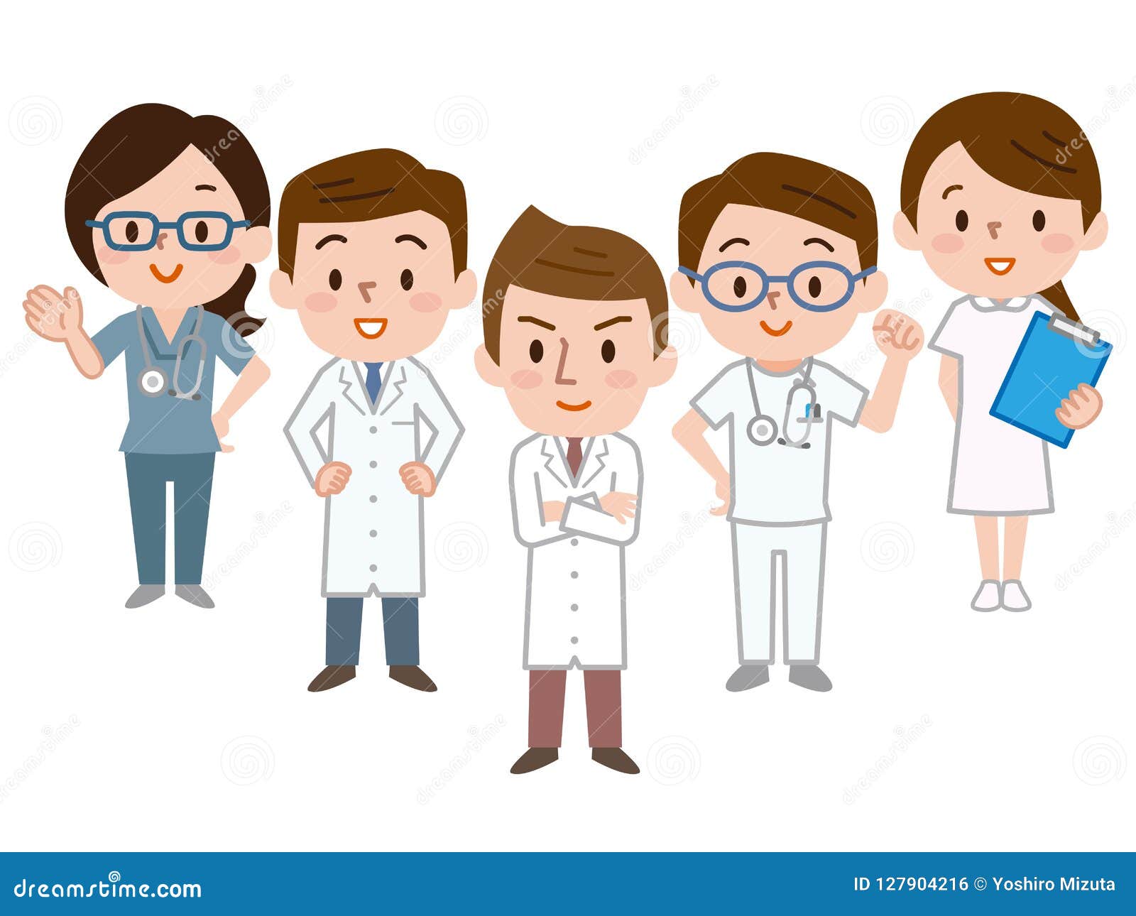 Illustration of Medical Team Stock Vector - Illustration of person ...