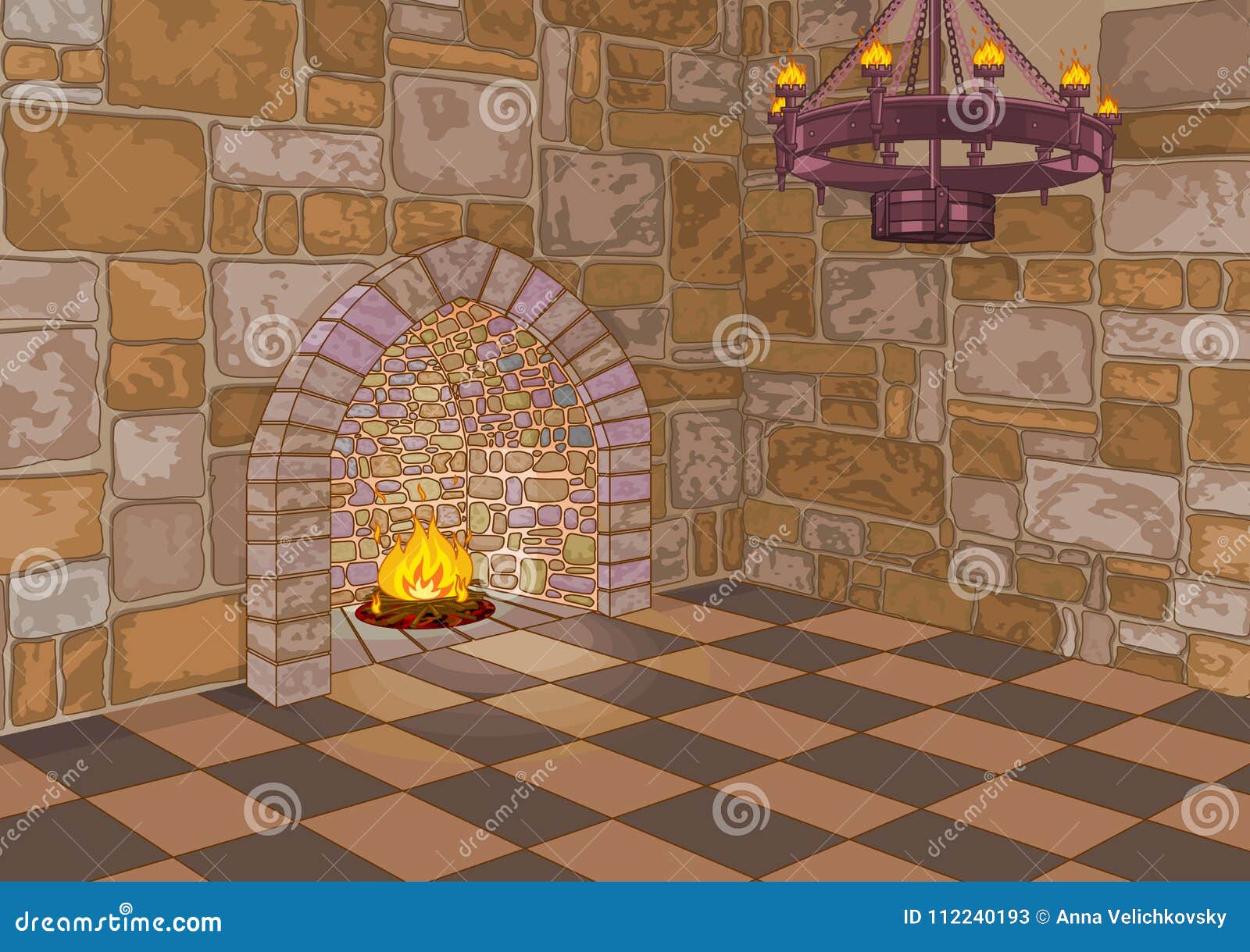 Castle Hall Cartoon Vector | CartoonDealer.com #81876421