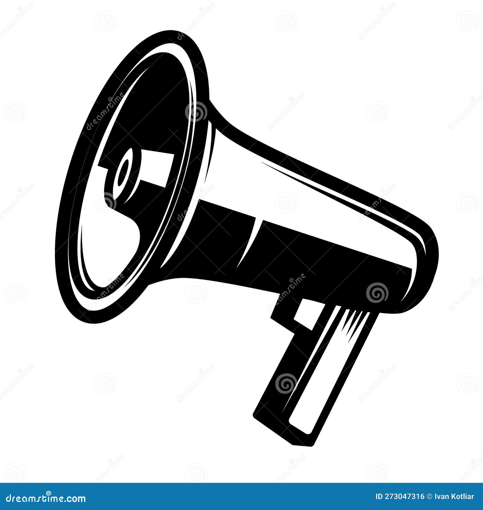 Illustration of the Megaphone. Design Element for Logo, Label, Sign ...
