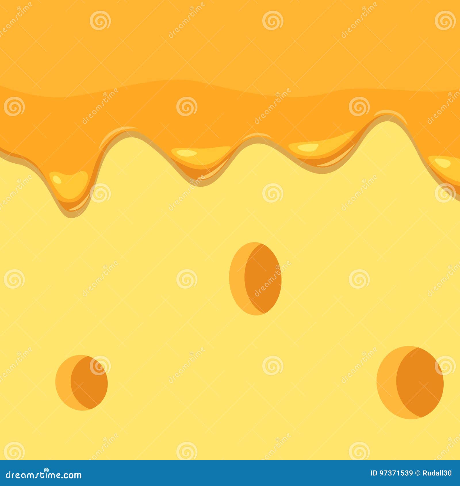 Illustration of Melting Cheese Stock Vector - Illustration of yummy ...