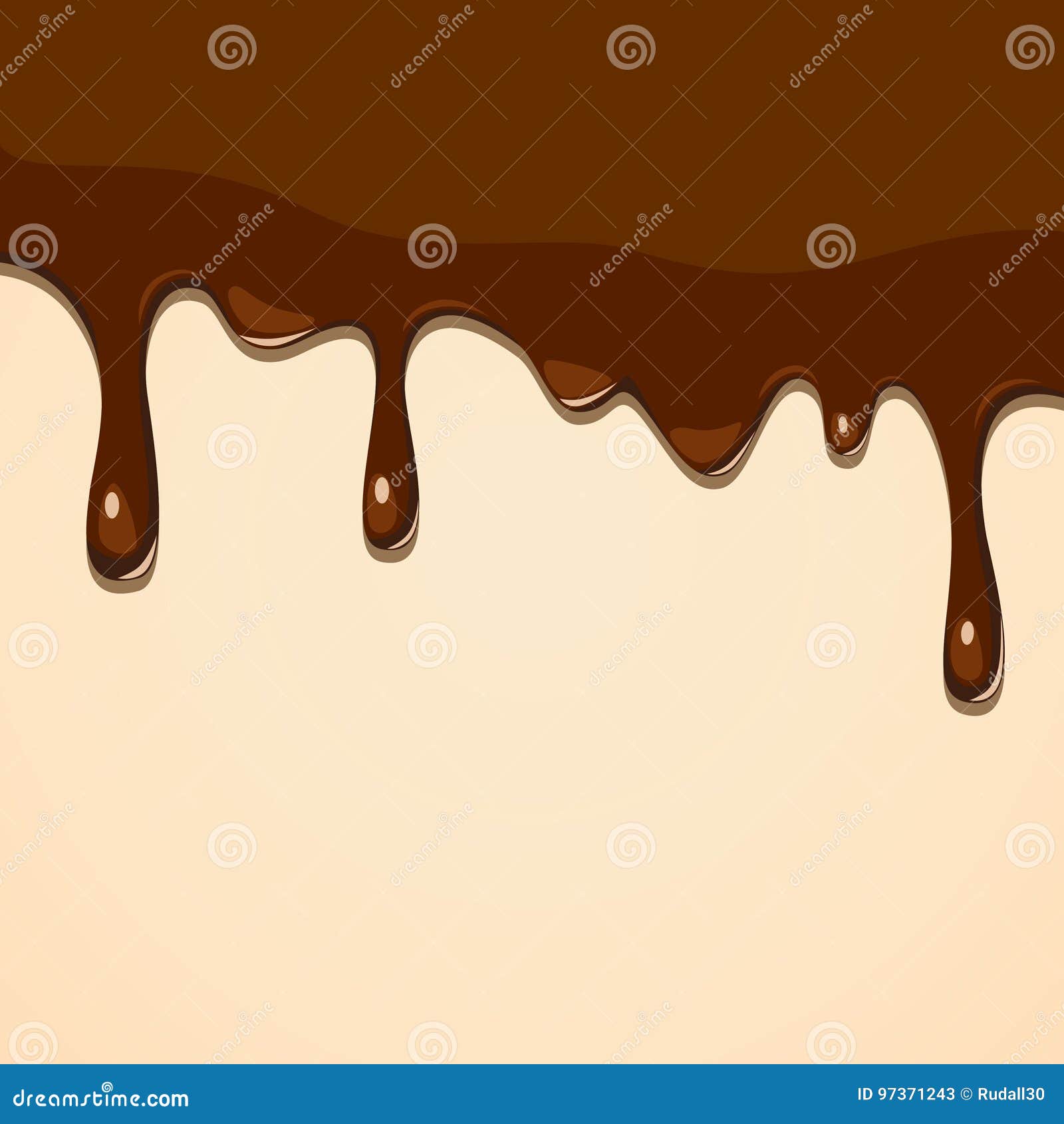 Illustration of Melting Chocolate Stock Vector - Illustration of ...