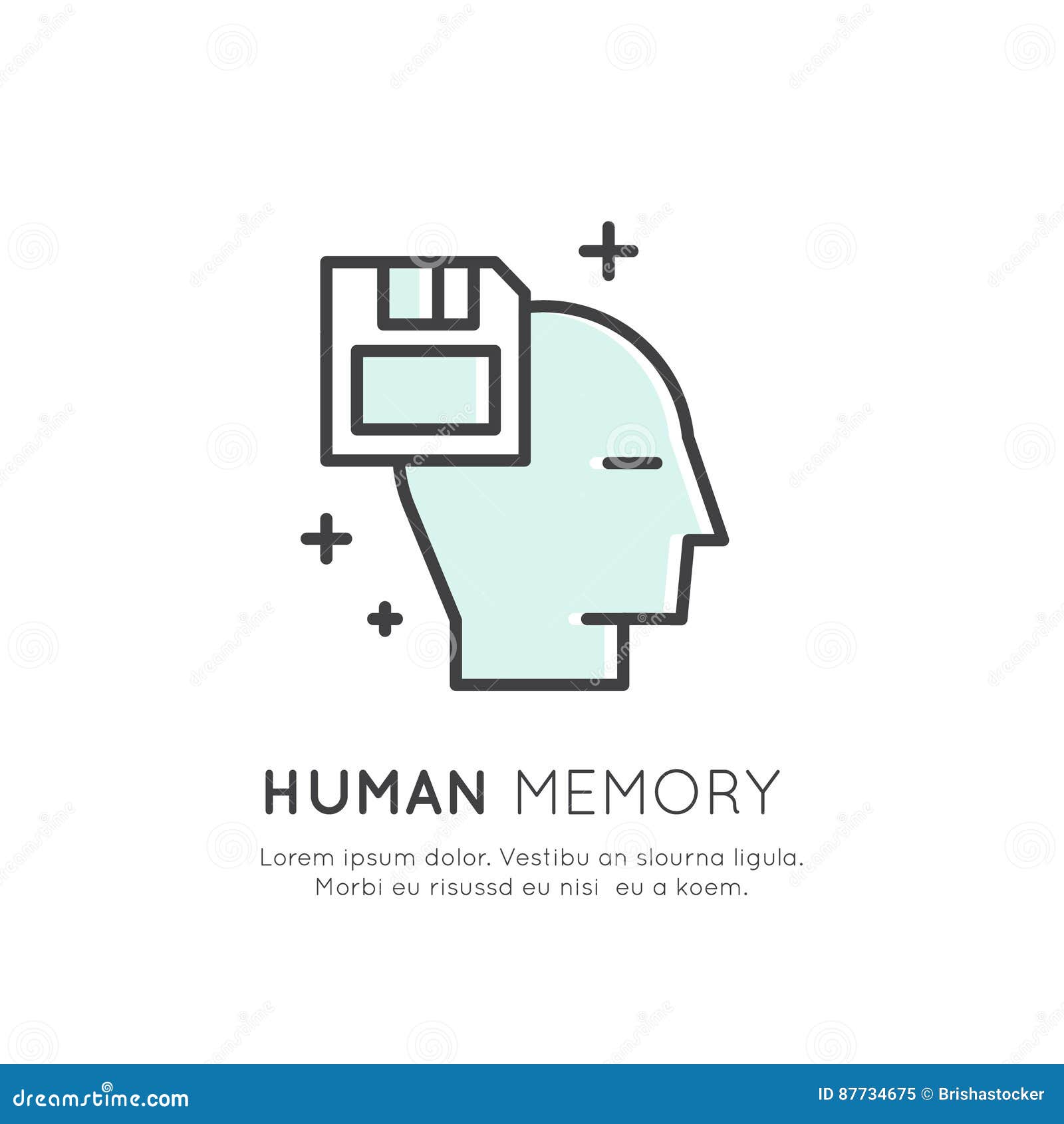 Illustration Of Memory Saving Machine Learning Artificial Technology