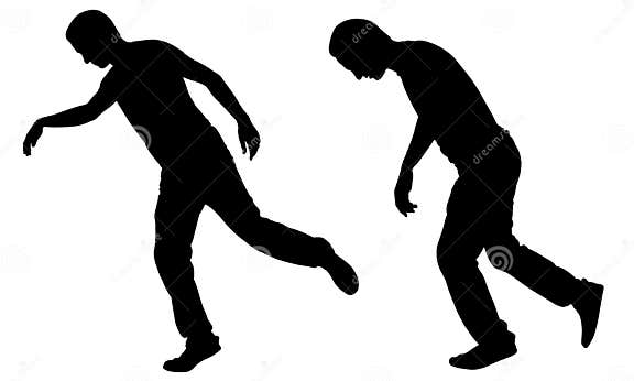 Illustration of a Men Stumbling Stock Vector - Illustration of male ...