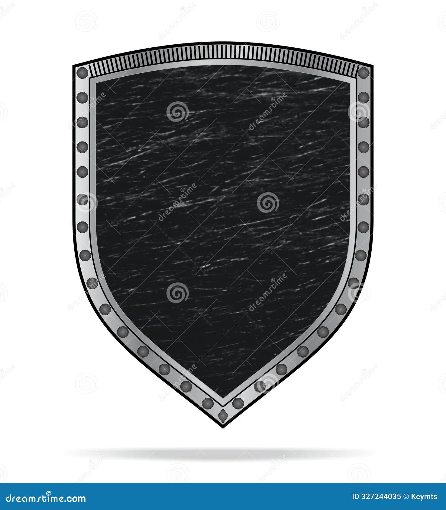 Metal Black Slate Shield stock illustration. Illustration of stainless ...