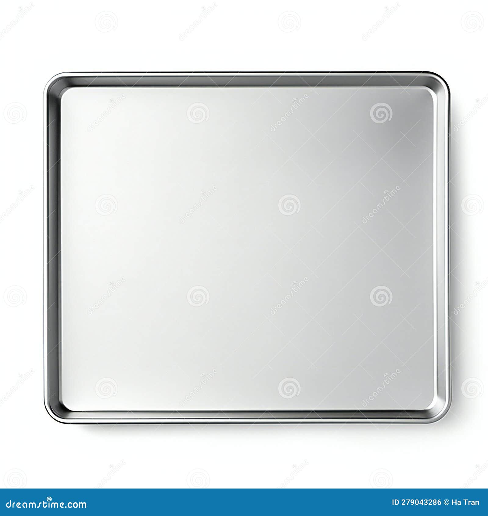 Metal Plate Isolated on a White Background Stock Illustration ...