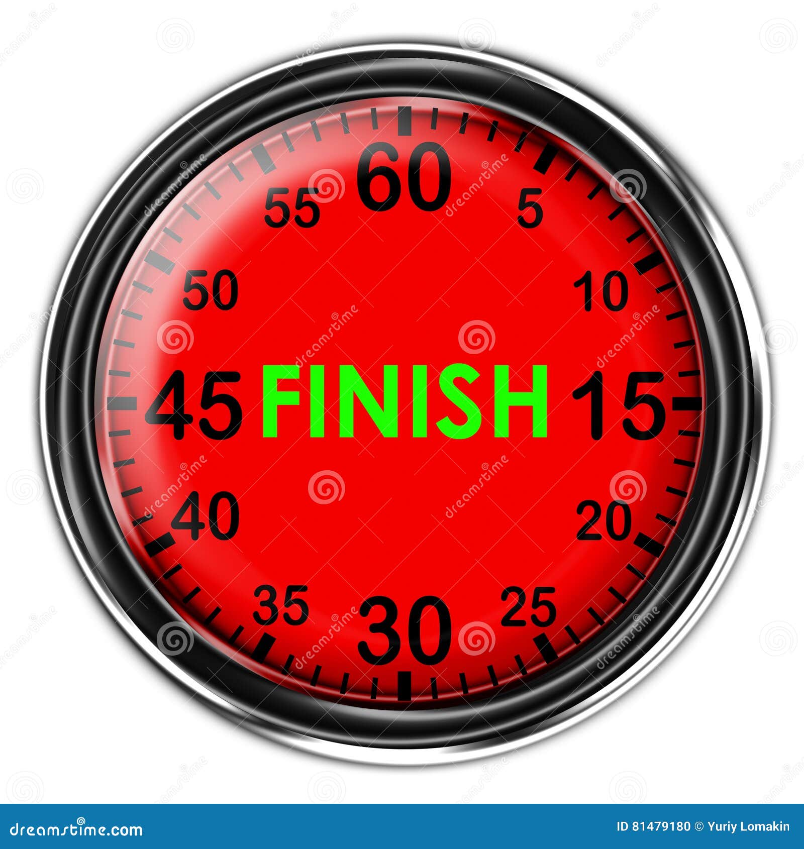 Illustration Metallic Stopwatch. Stock Illustration - Illustration of ...