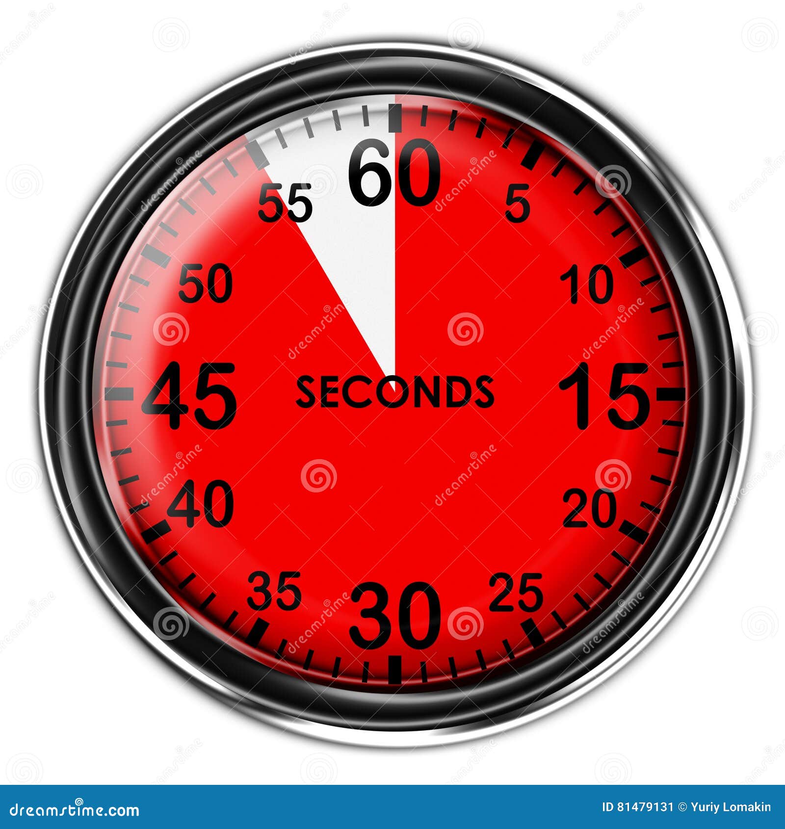 Illustration Metallic Stopwatch. Stock Illustration - Illustration of ...