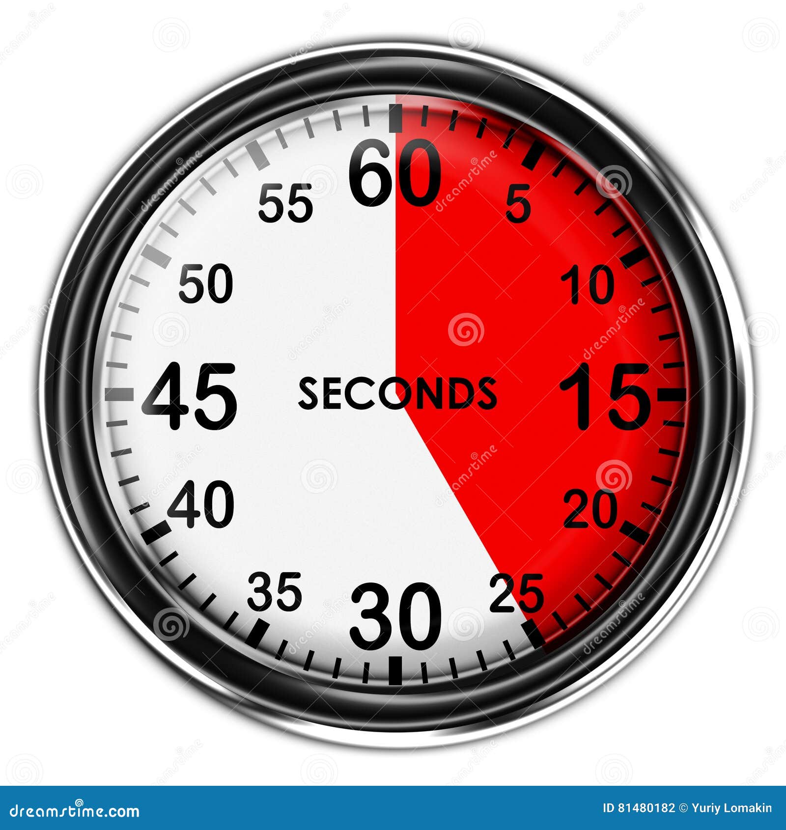 Illustration Metallic Stopwatch. Stock Illustration - Illustration of ...