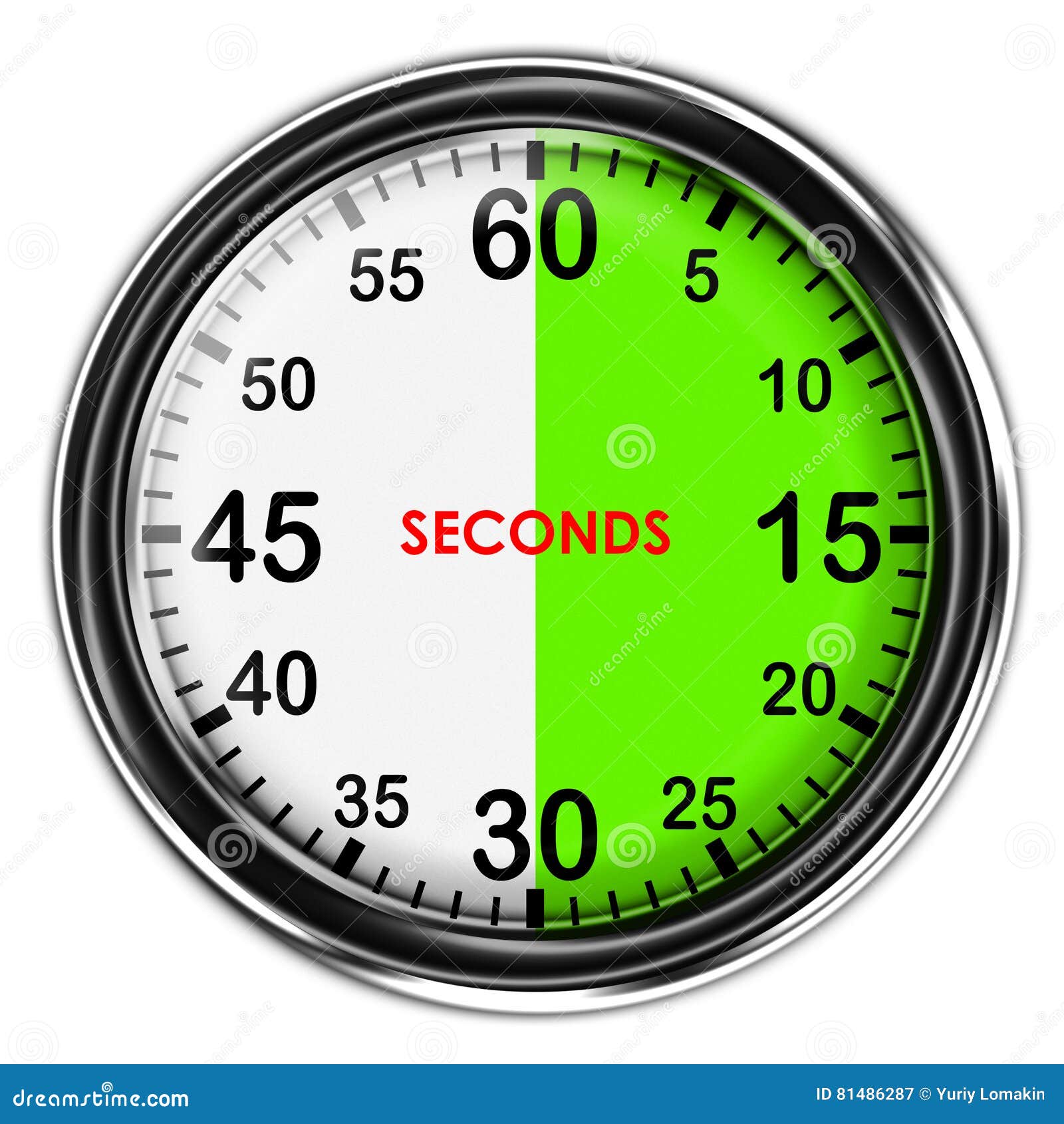 Illustration Metallic Stopwatch. Stock Illustration - Illustration of ...