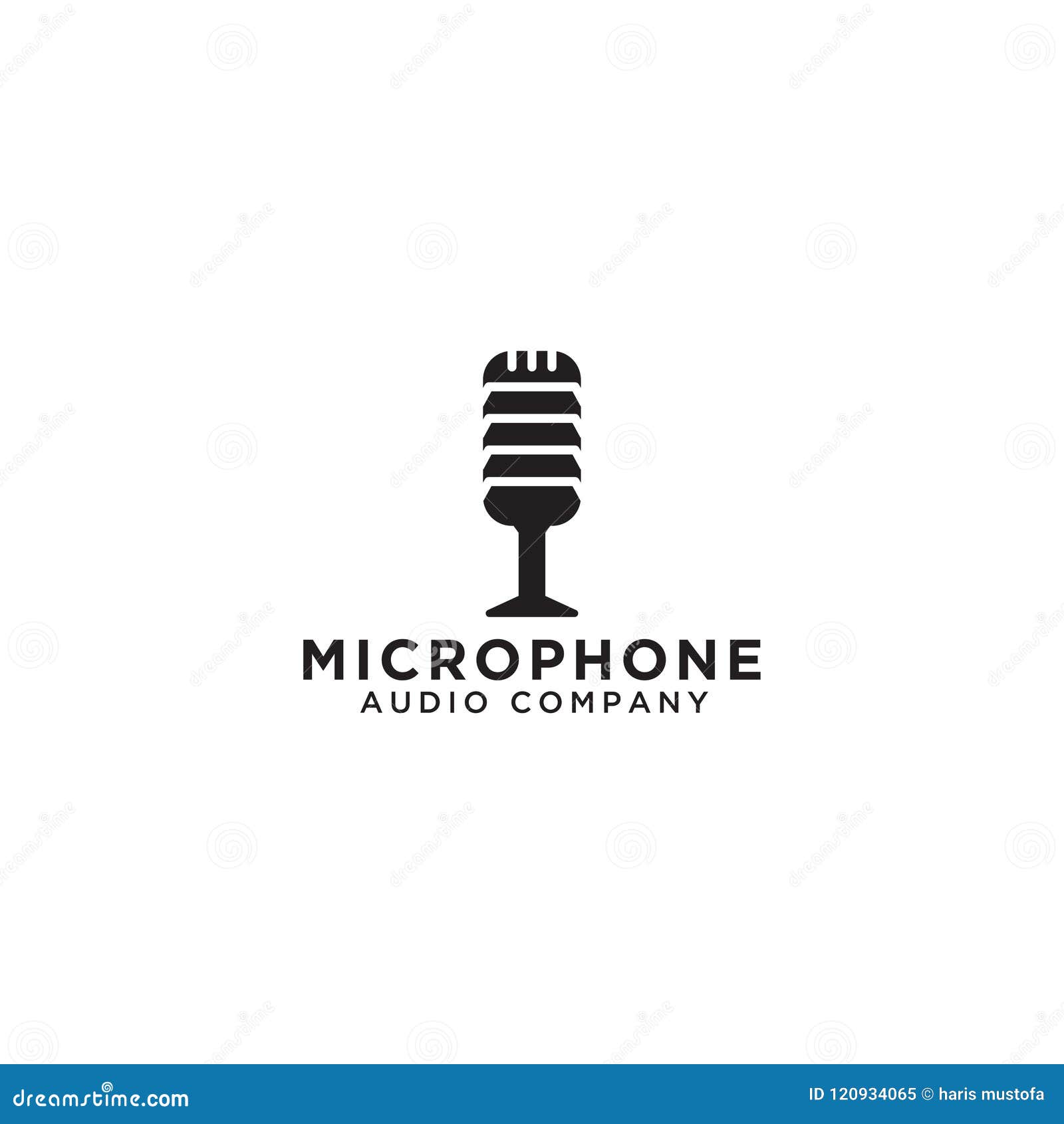 Microphone Logo Icon Template Stock Vector - Illustration of podcast ...