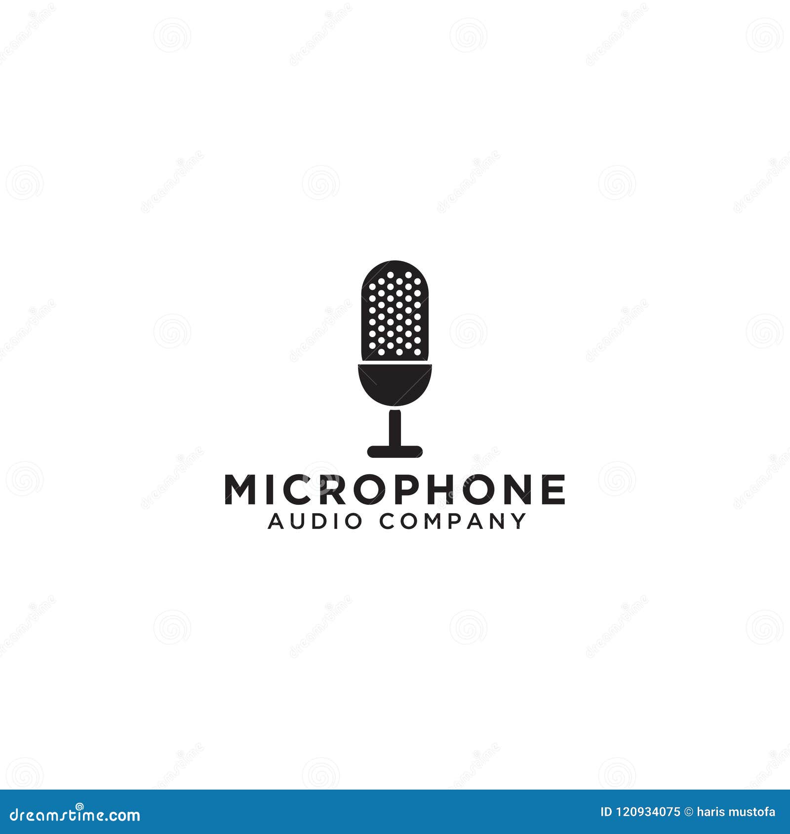 Microphone Logo Icon Template Stock Vector - Illustration of sign ...