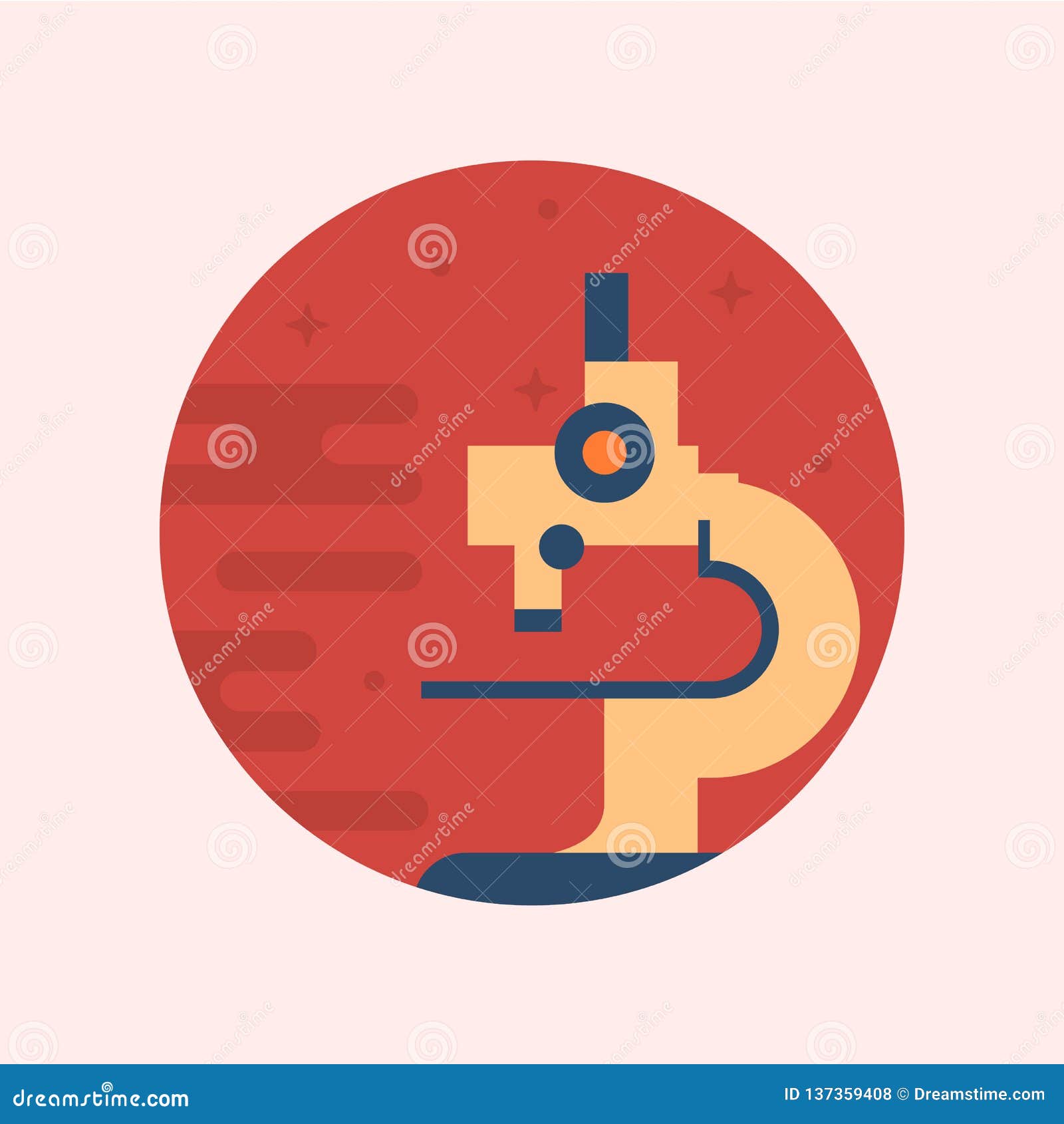 Illustration of a Microscope. Stock Vector - Illustration of equipment ...