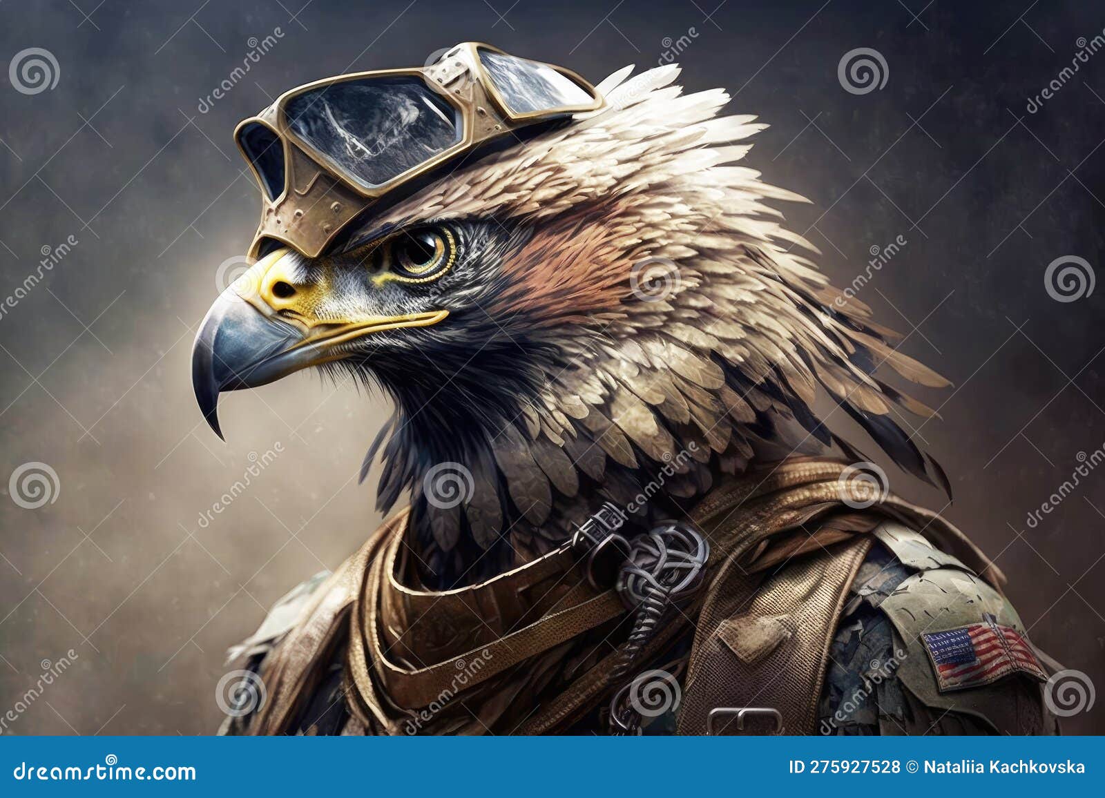 Illustration of the Military Eagle Stock Illustration - Illustration of ...