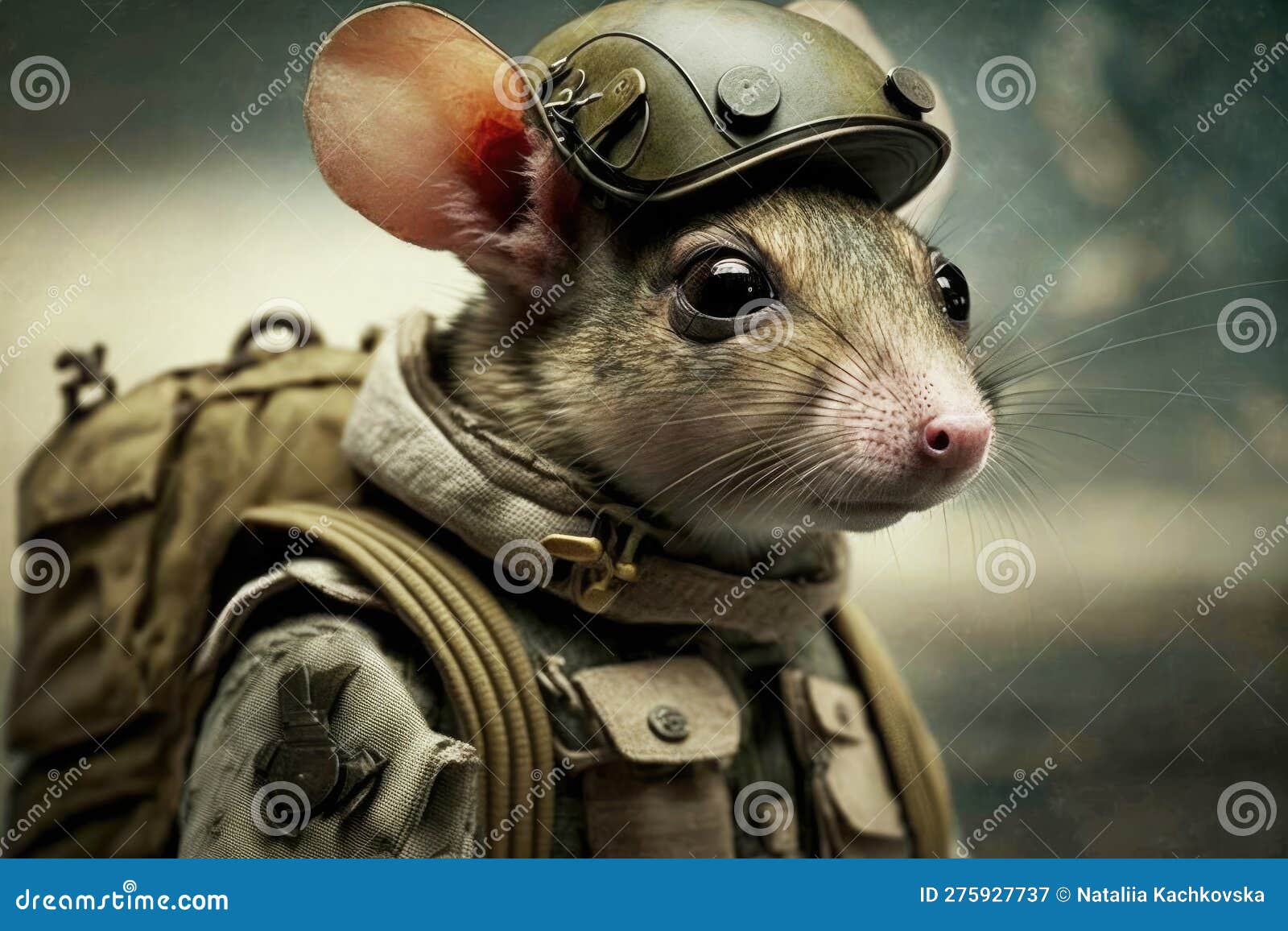 Illustration of the Military Mouse Stock Illustration - Illustration of ...