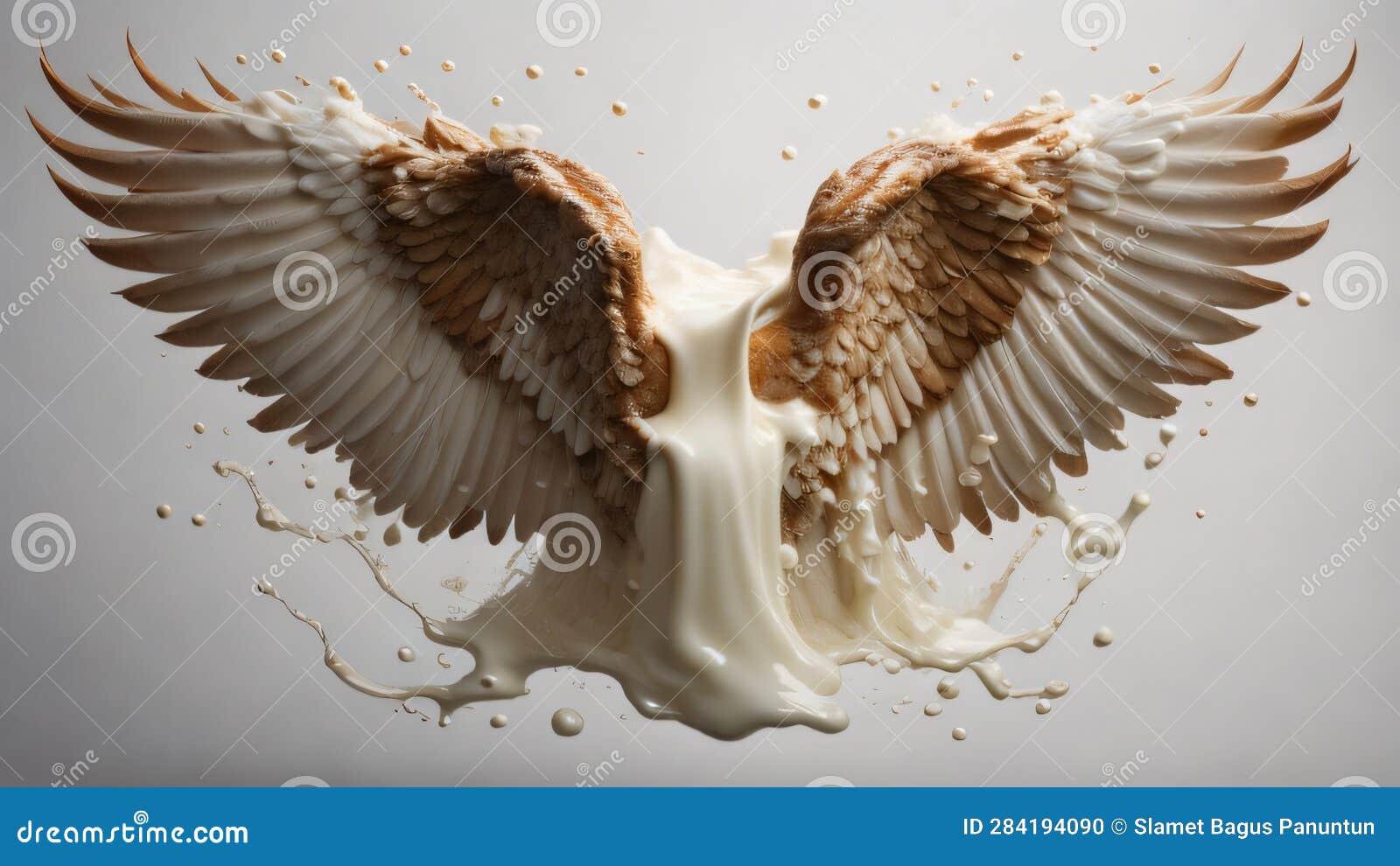 Illustration of Milk Having Wings Stock Illustration - Illustration of ...