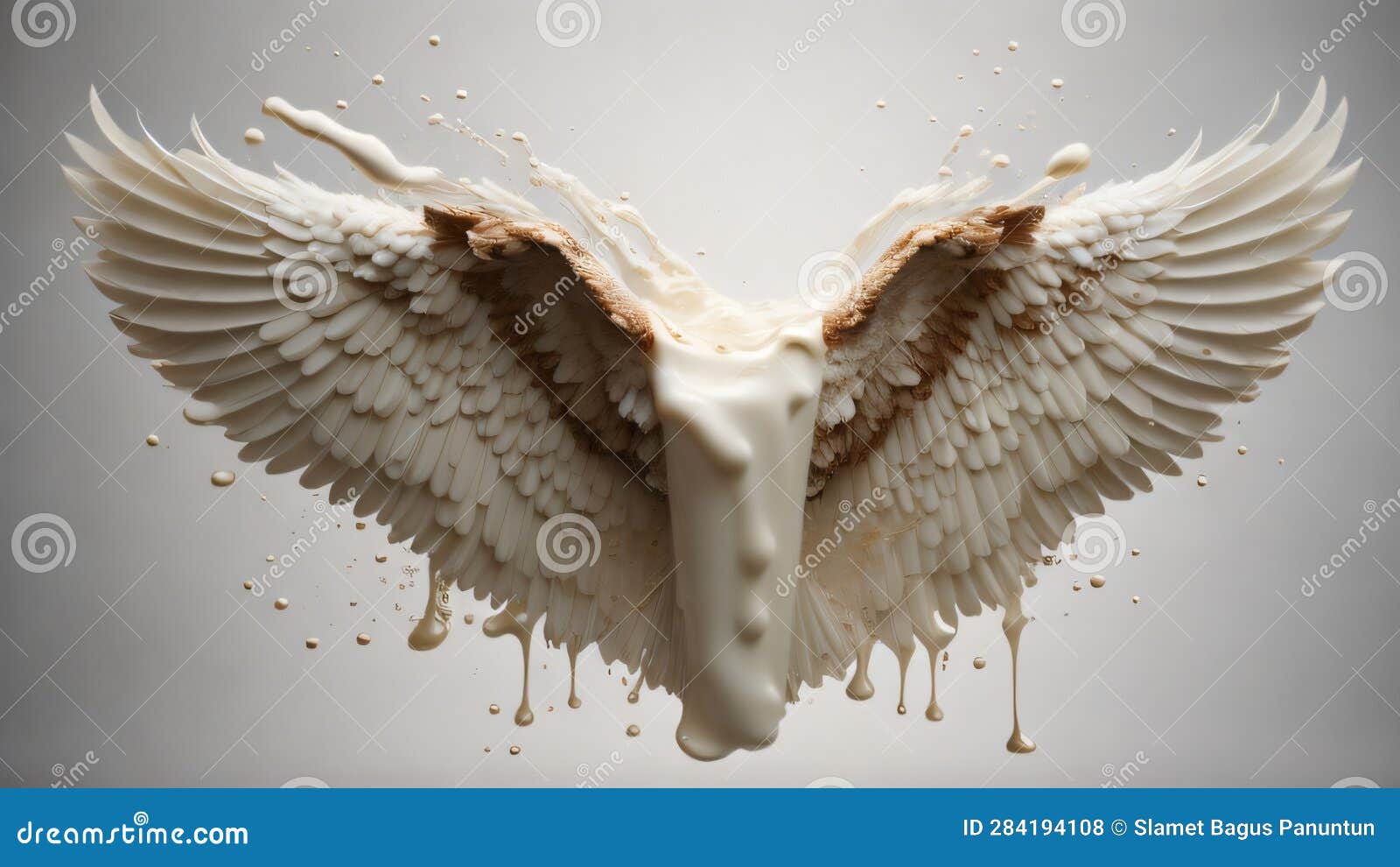 Illustration of Milk Having Wings Stock Illustration - Illustration of ...