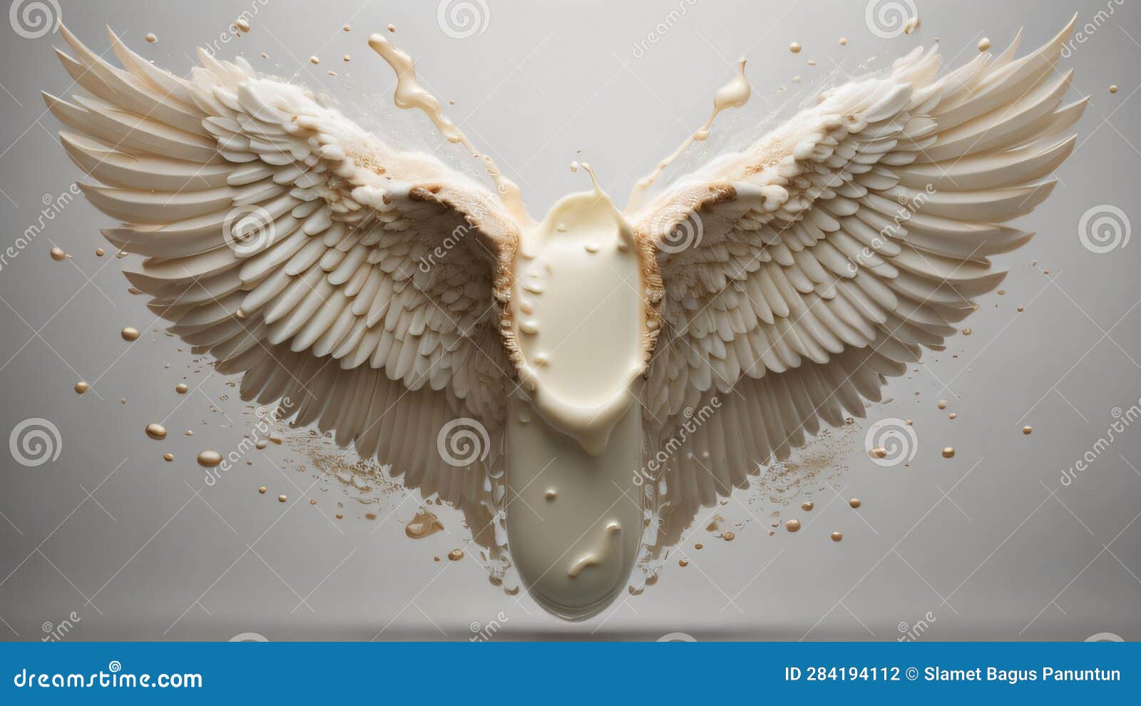 Illustration of Milk Having Wings Stock Illustration - Illustration of ...