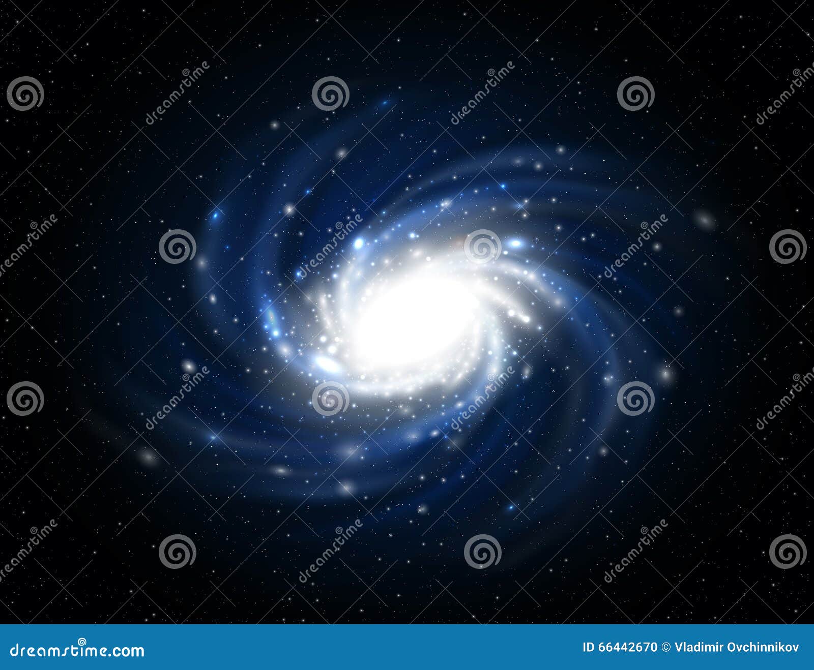 Illustration of Milky way stock vector. Illustration of galactic - 66442670