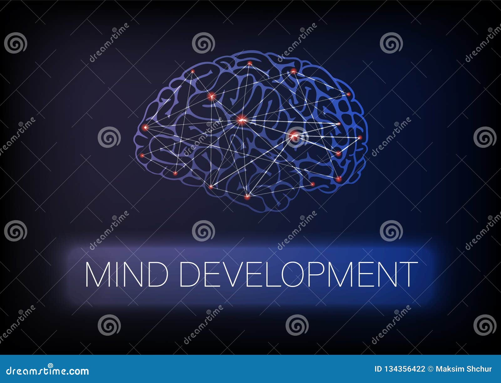 Illustration Mind Development Stock Vector - Illustration of hemisphere ...