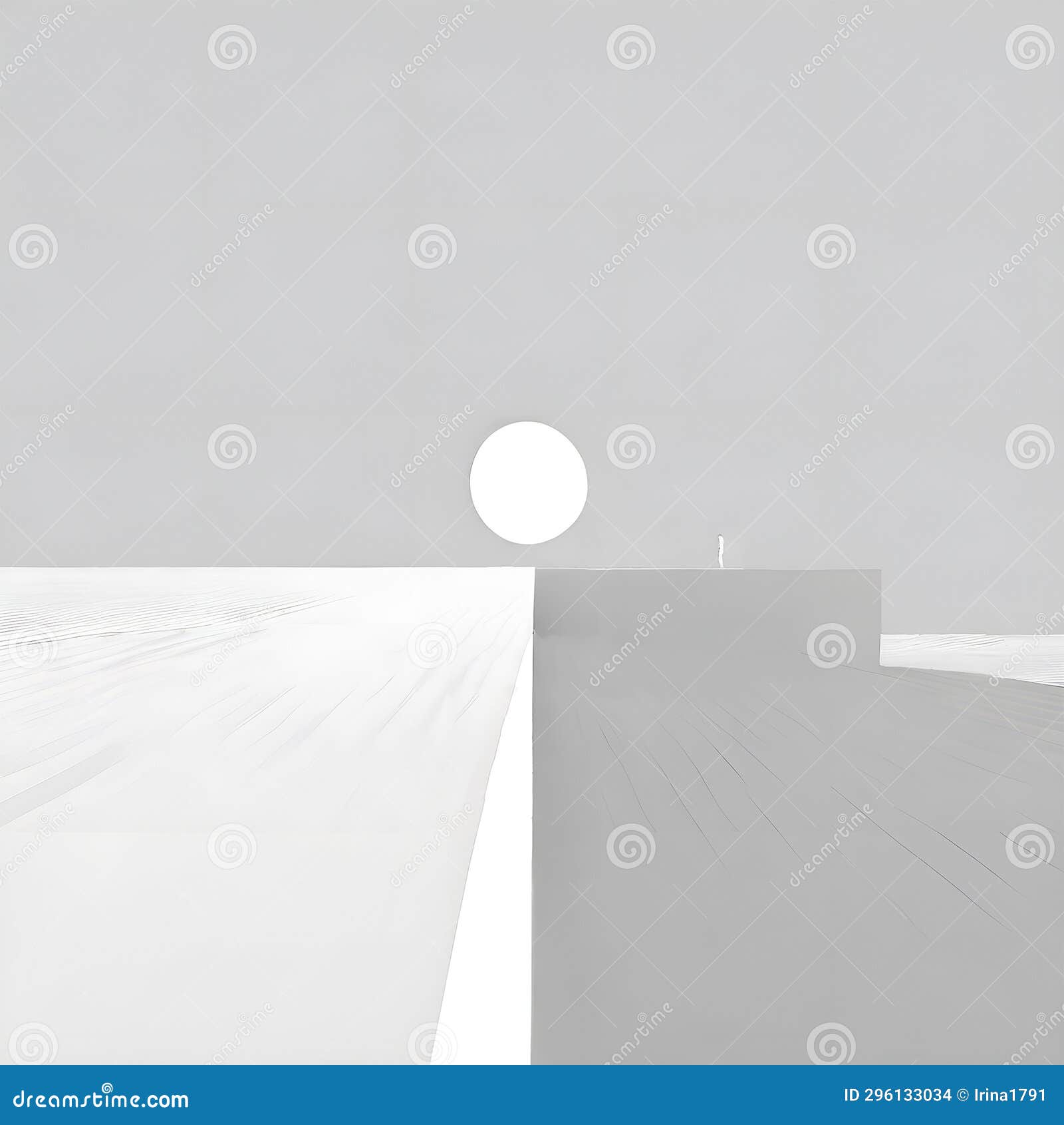 Illustration in Minimalist Style. Combined Illusion of Circle ...