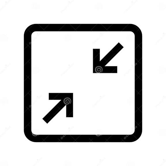 Illustration of the Minimize Button Icon Vector Design Stock ...