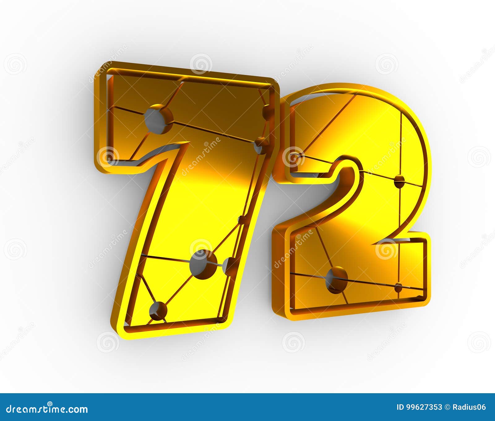 Illustration mit 72 Zahlen stock abbildung. Illustration von sport ...