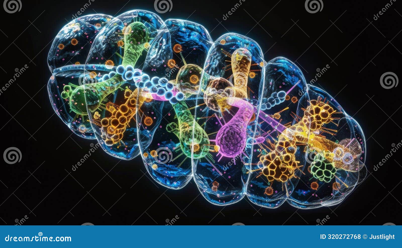 A Colorcoded Molecular Diagram Displaying Electron Density Distribution ...