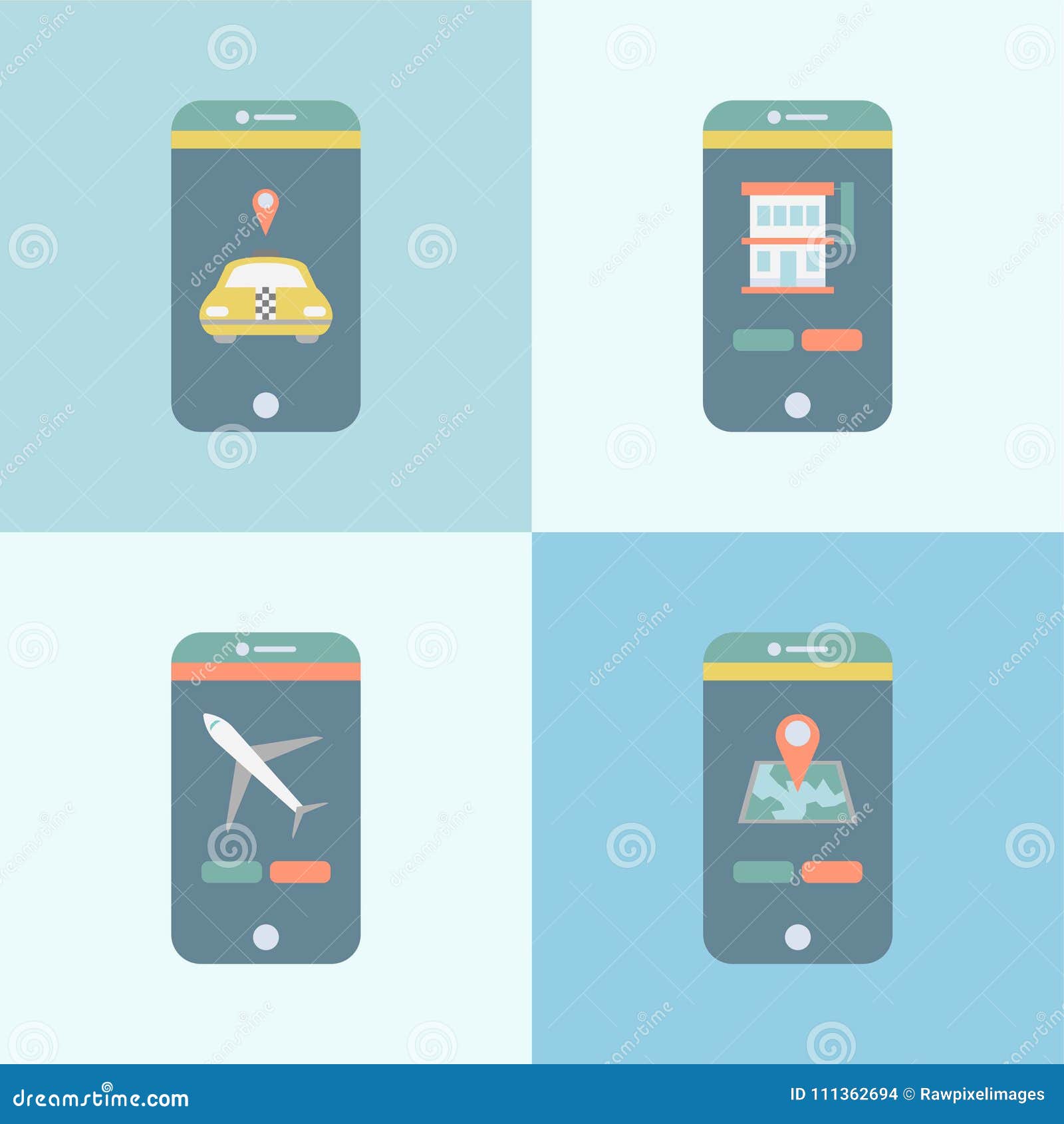 Illustration of Mobile Activities Technology Stock Illustration ...