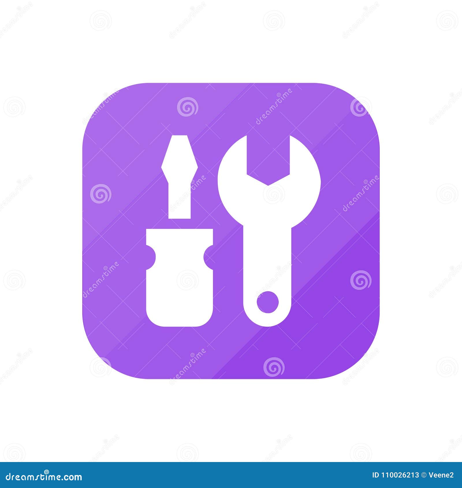 Tools - App Icon stock illustration. Illustration of tools - 110026213