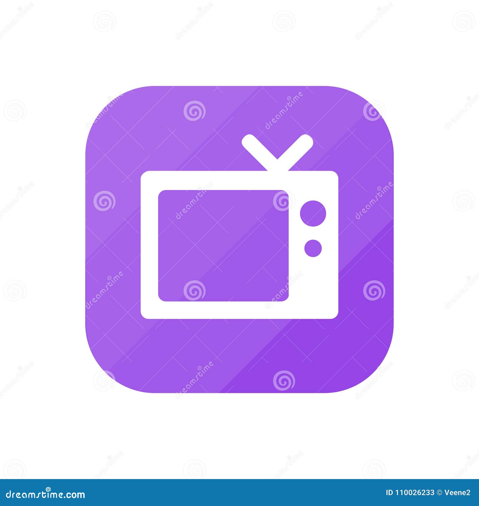 TV - App Icon stock illustration. Illustration of display - 110026233