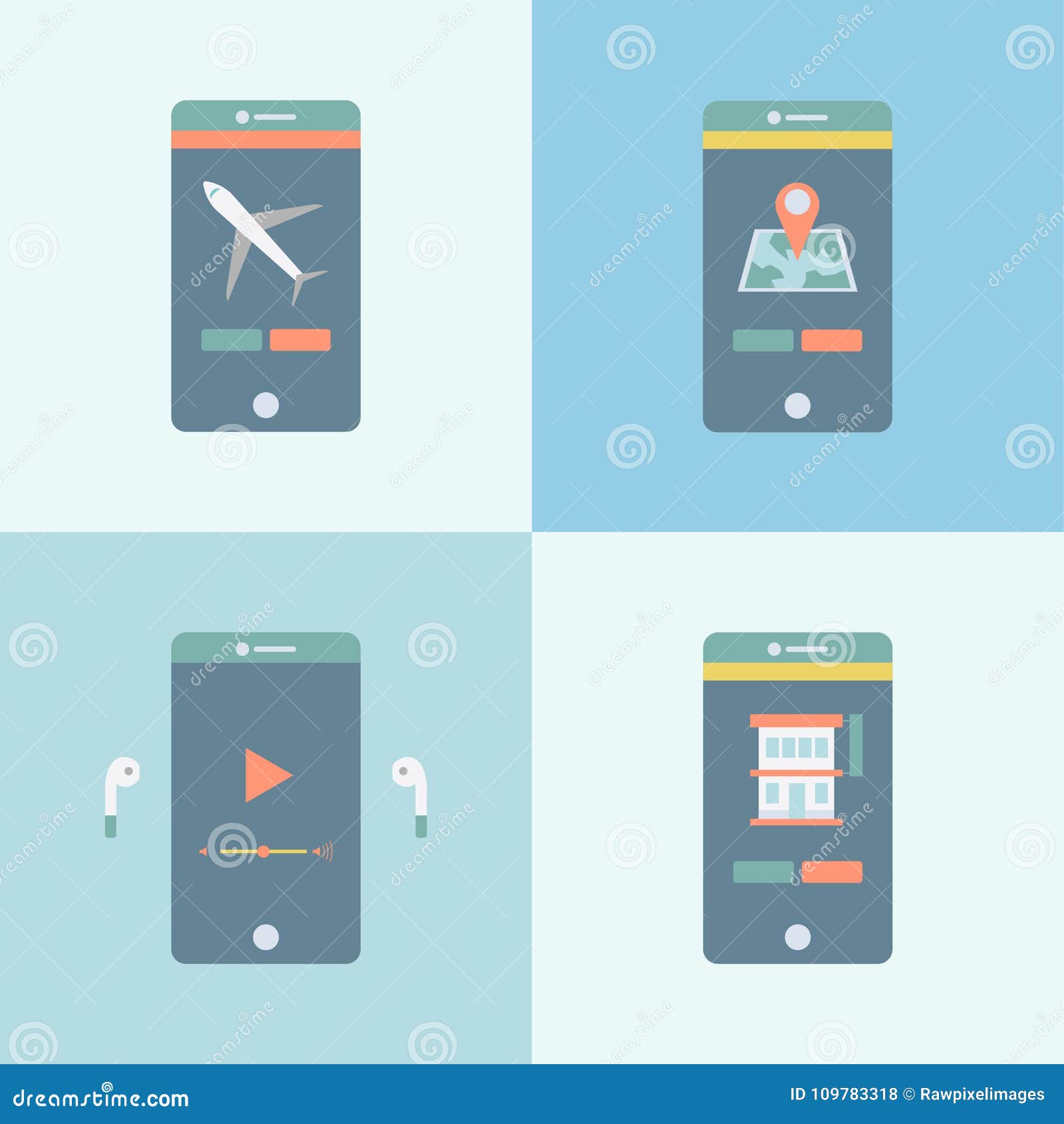 Illustration of Mobile Connectivity Isolated Stock Illustration ...