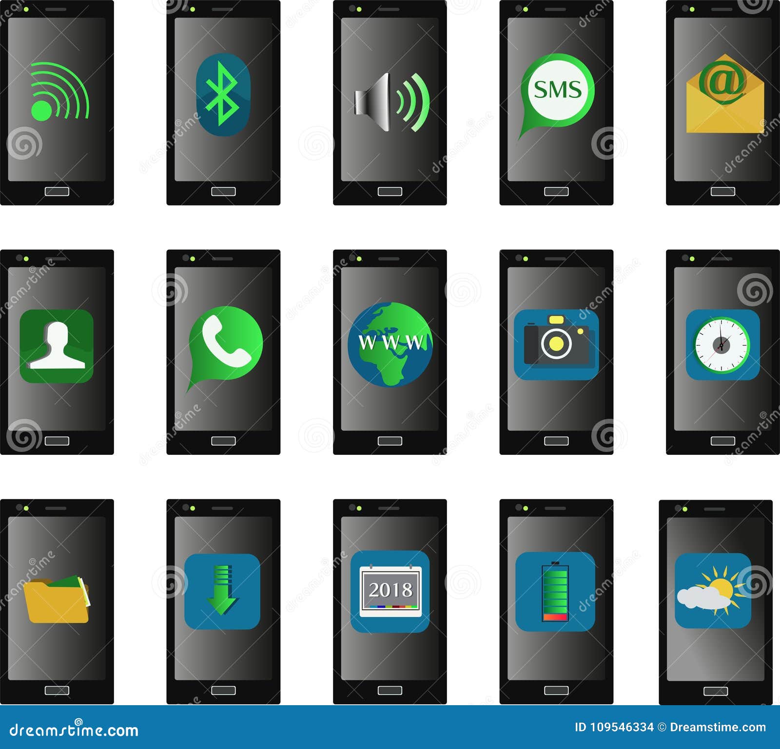 Illustration_Mobile_Phone_Icon Imagem de Stock Editorial - Ilustração ...