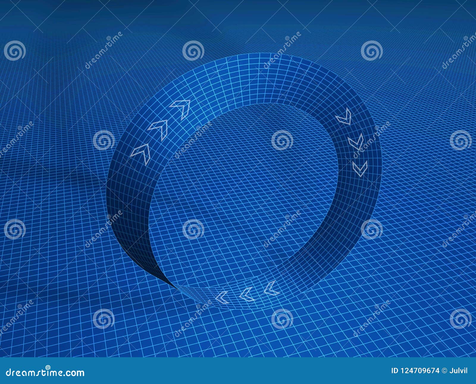 Illustration of Mobius Strip. Stock Illustration - Illustration of ...