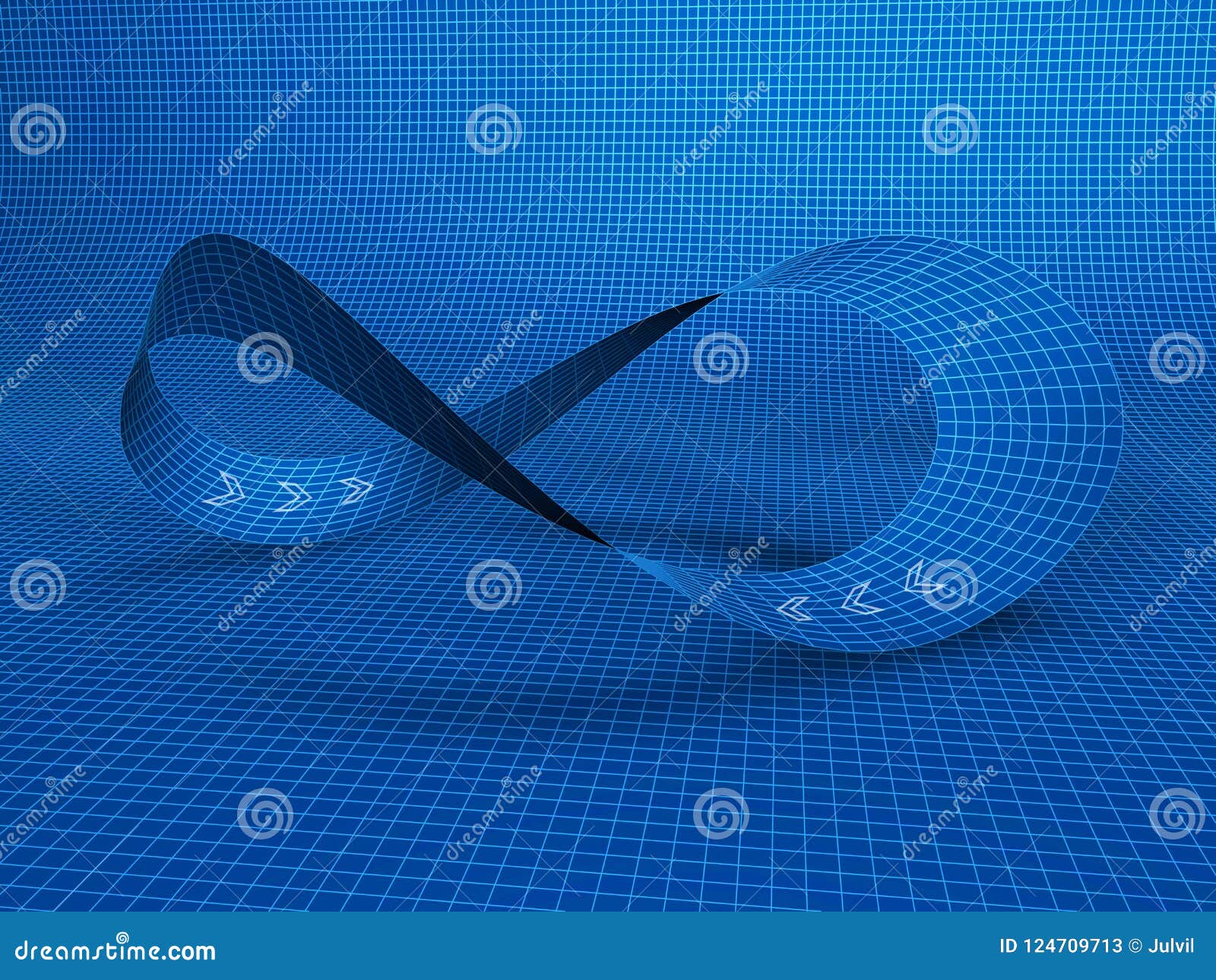 Illustration of Mobius Strip. Stock Illustration - Illustration of ...