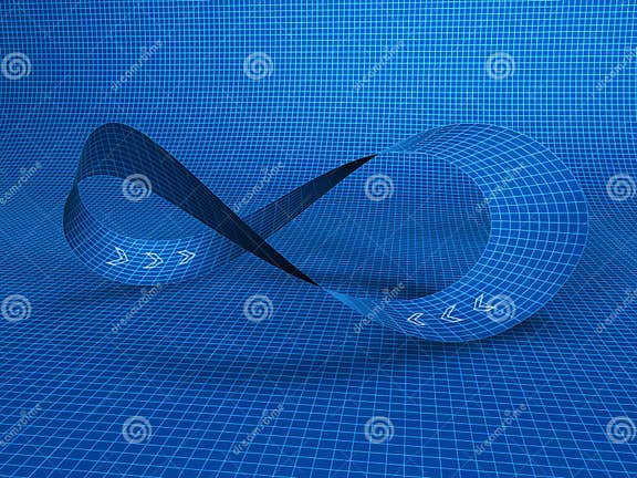 Illustration of Mobius Strip. Stock Illustration - Illustration of ...