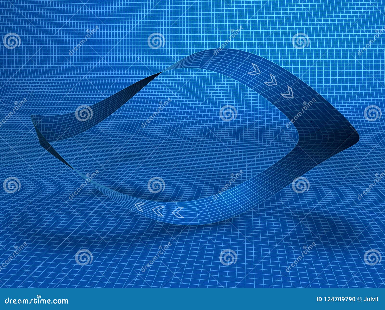 Illustration of Mobius Strip. Stock Illustration - Illustration of ...