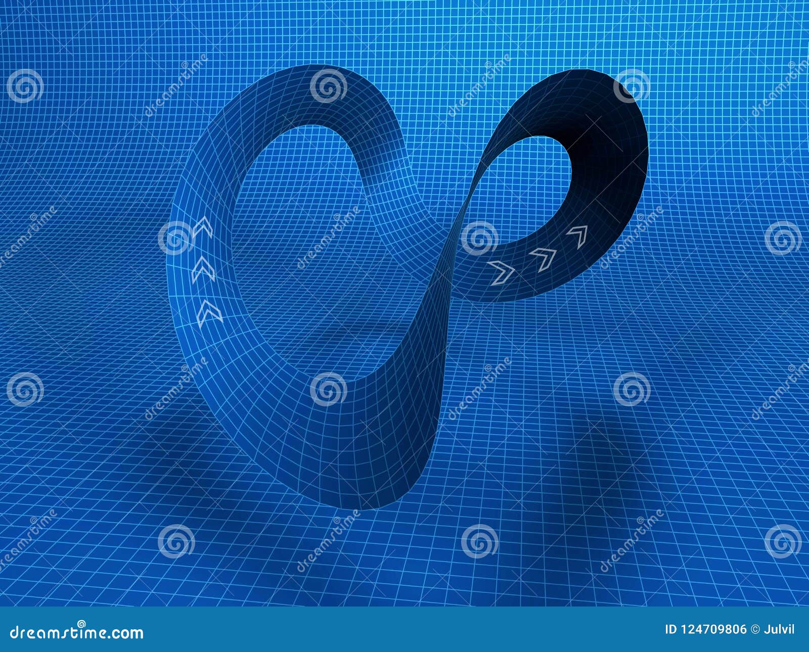 Illustration Of Mobius Strip. Royalty-Free Stock Image | CartoonDealer ...