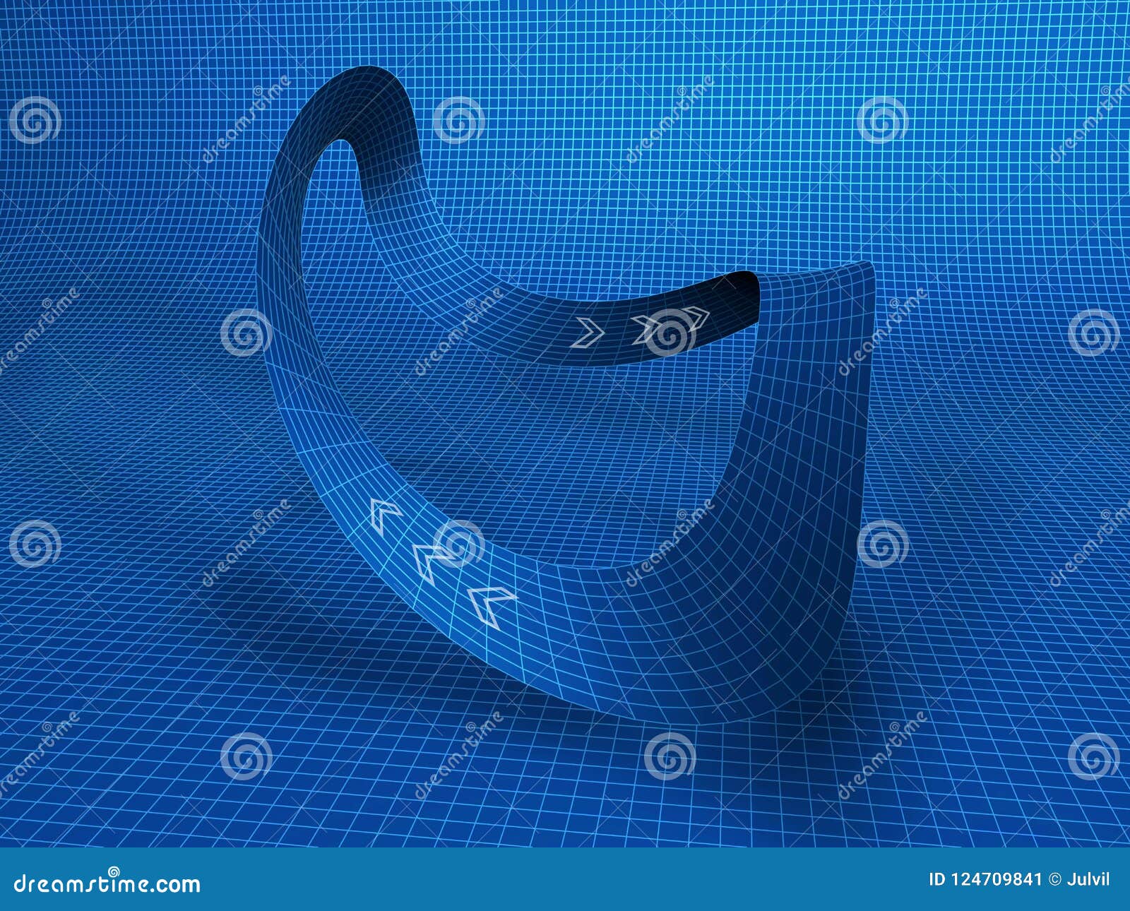 Illustration of Mobius Strip. Stock Illustration - Illustration of ...
