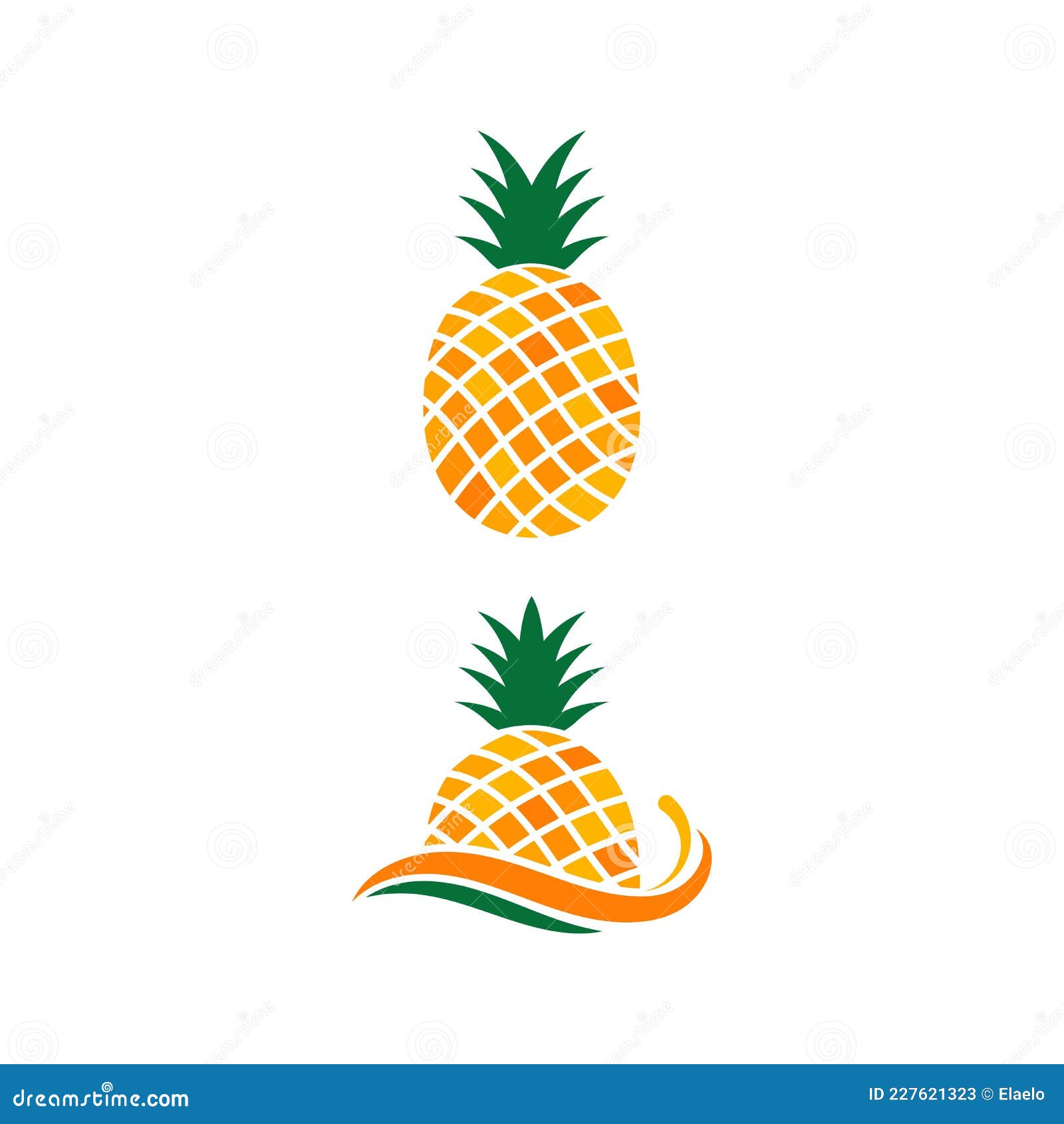 Illustration Modèle D'icône De Fruit Ananas Illustration de Vecteur ...