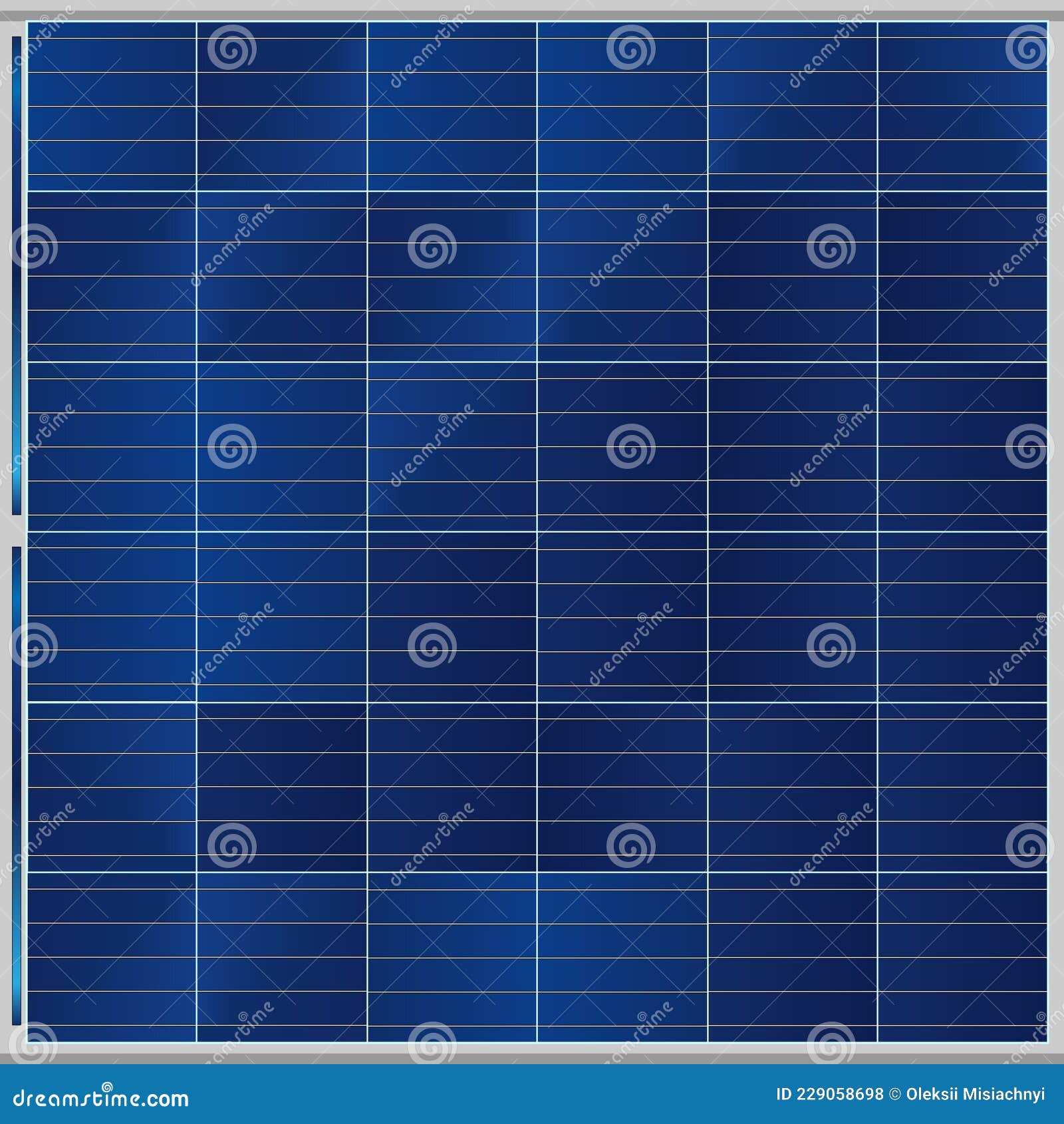 Illustration of a Model of Solar Cells Stock Vector - Illustration of ...