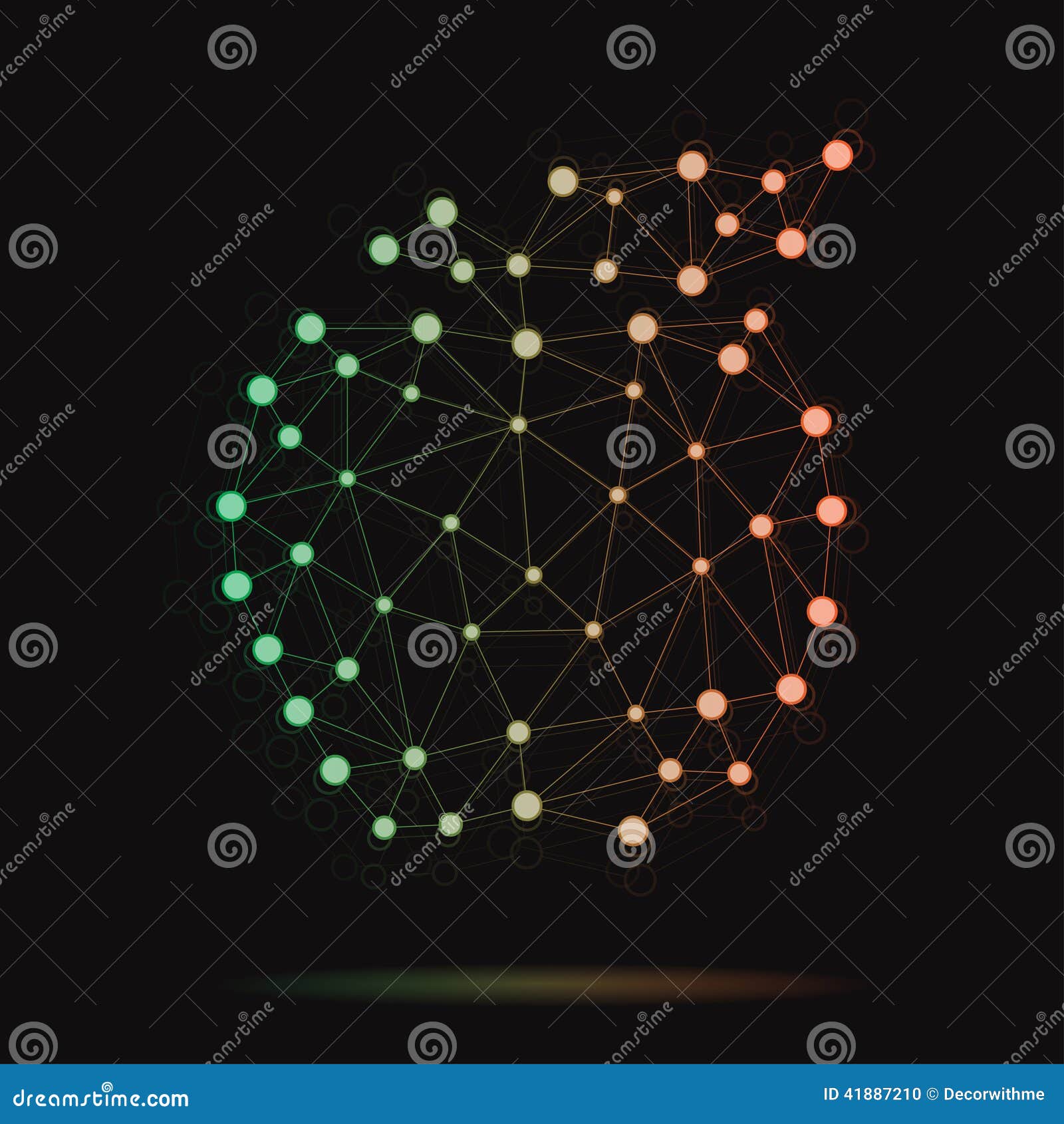 Illustration of Modern Atomic Apple Stock Vector - Illustration of ...