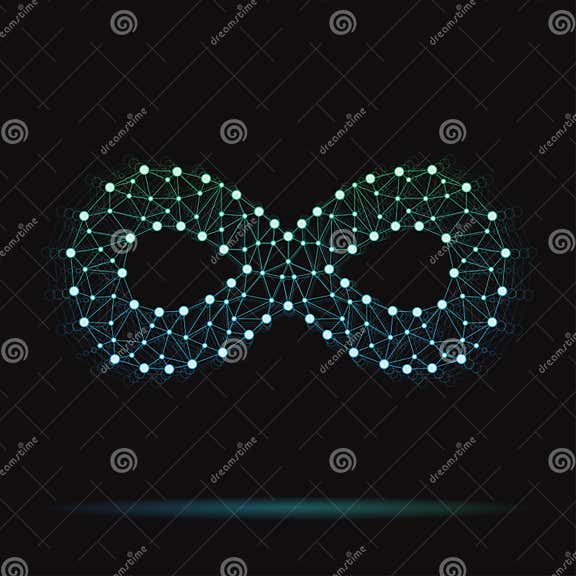 Illustration of Modern Atomic Infinity Icon Stock Vector - Illustration ...